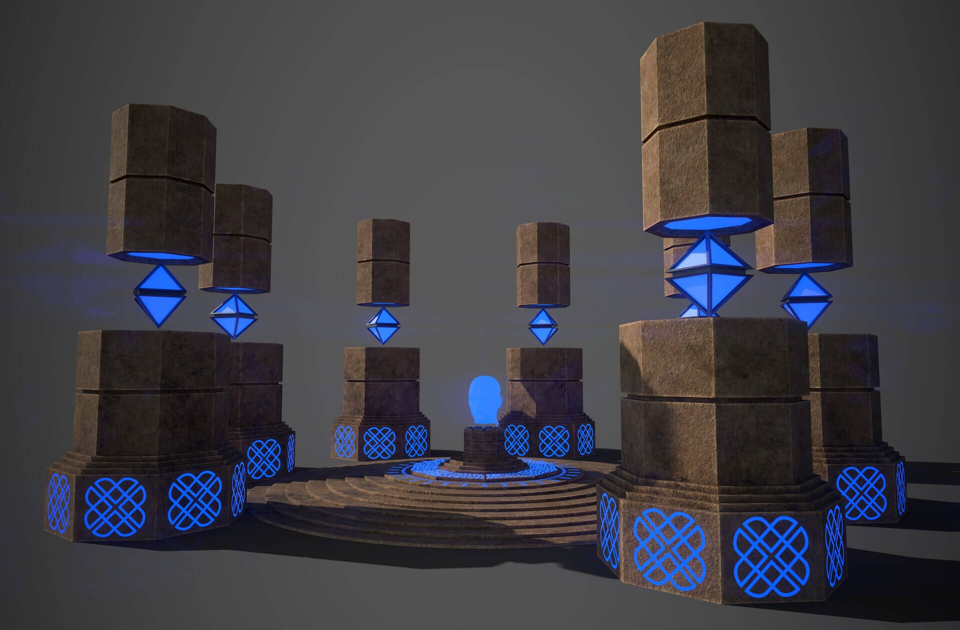 Stone Arch 3D Render, Digital Art by ApuArt