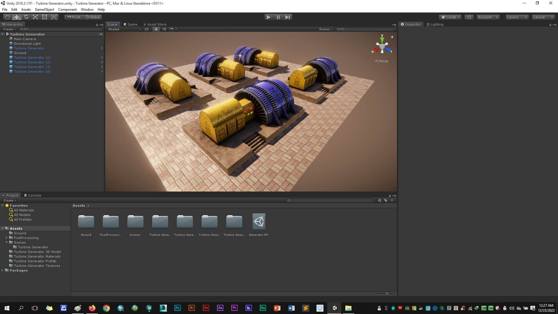 Turbine Generator 3D Render, Digital Art by ApuArt