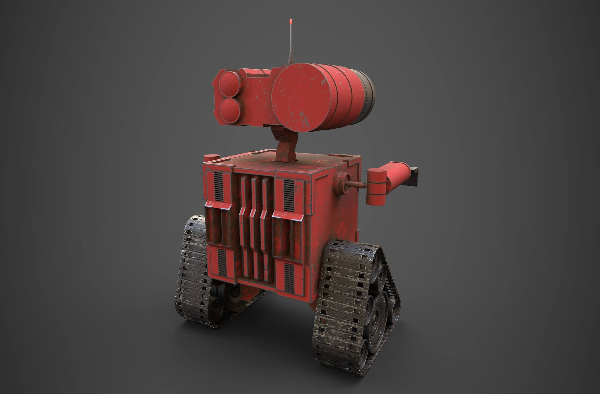 WALL-E version 2 3D Render, Digital Art by ApuArt