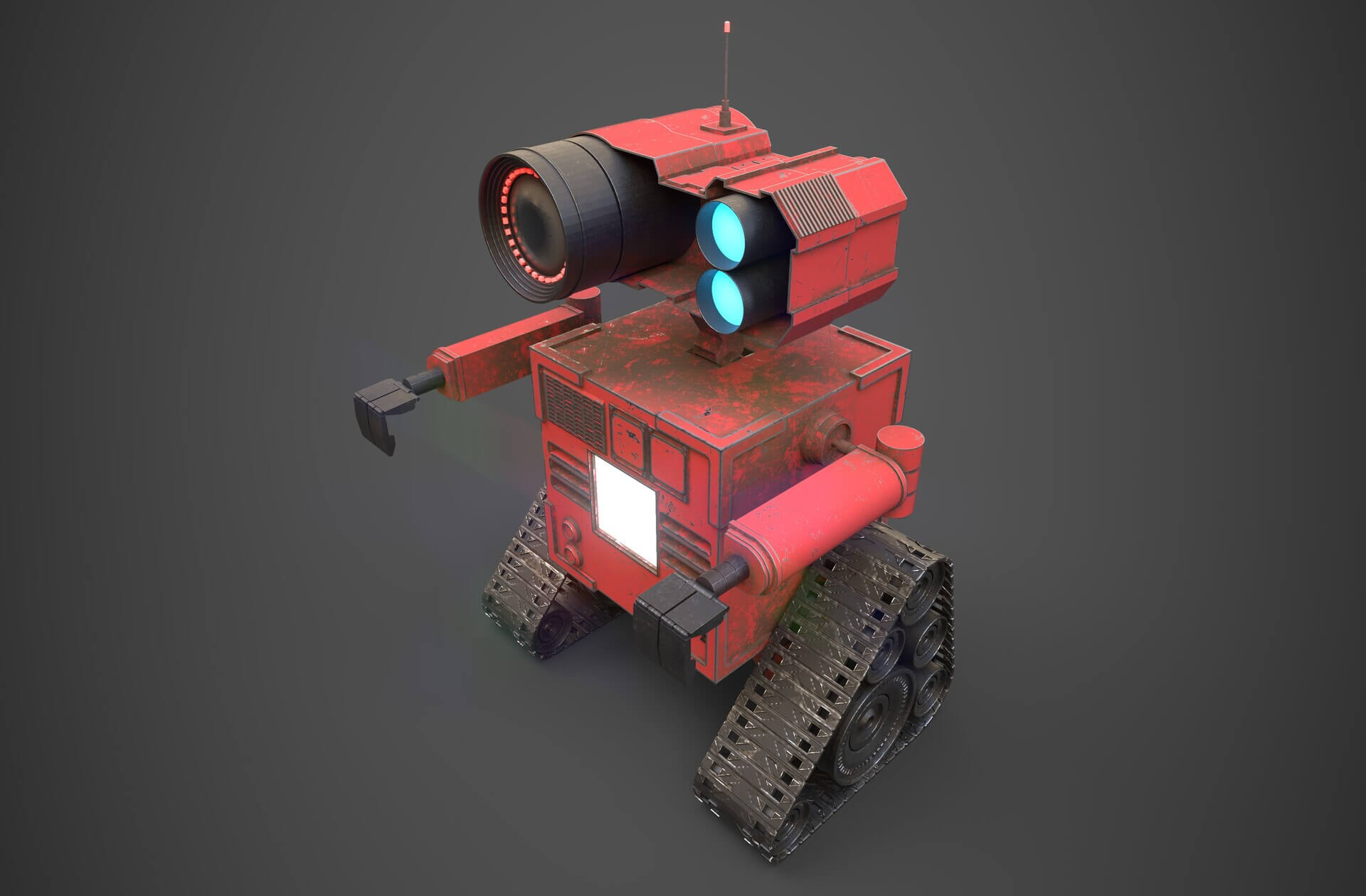 WALL-E version 2 3D Render, Digital Art by ApuArt