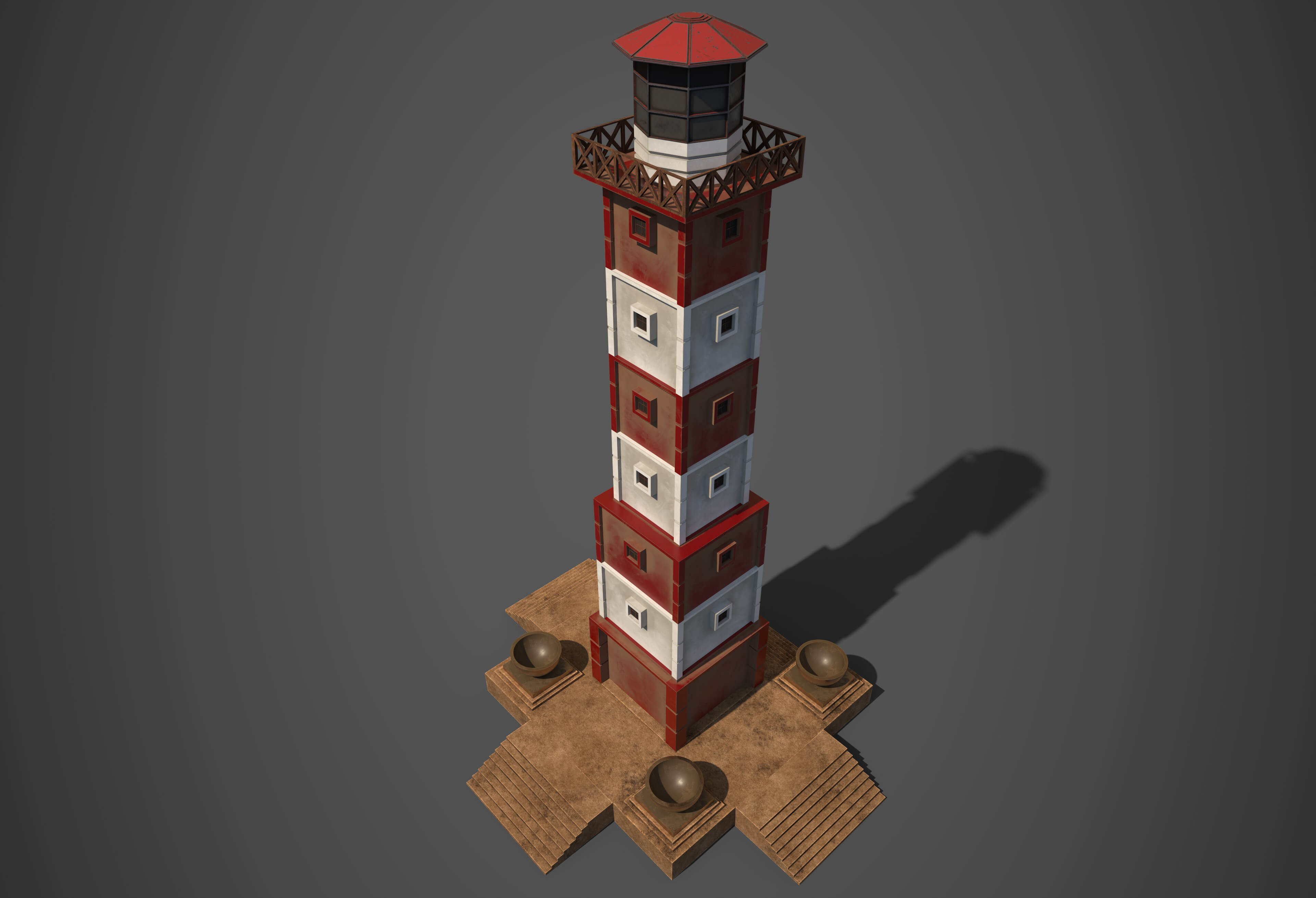 Light House Modular Kit - 3D Model by ApuArt
