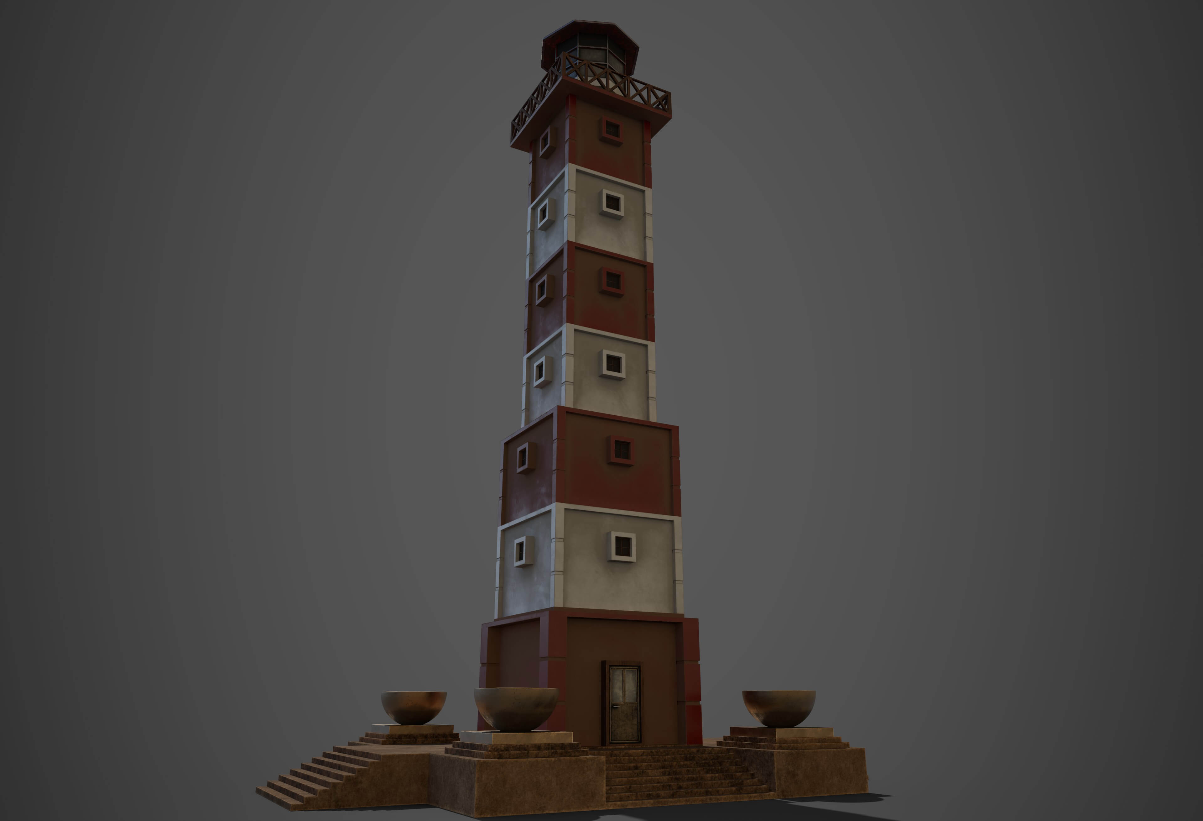 Light House Modular Kit - 3D Model by ApuArt