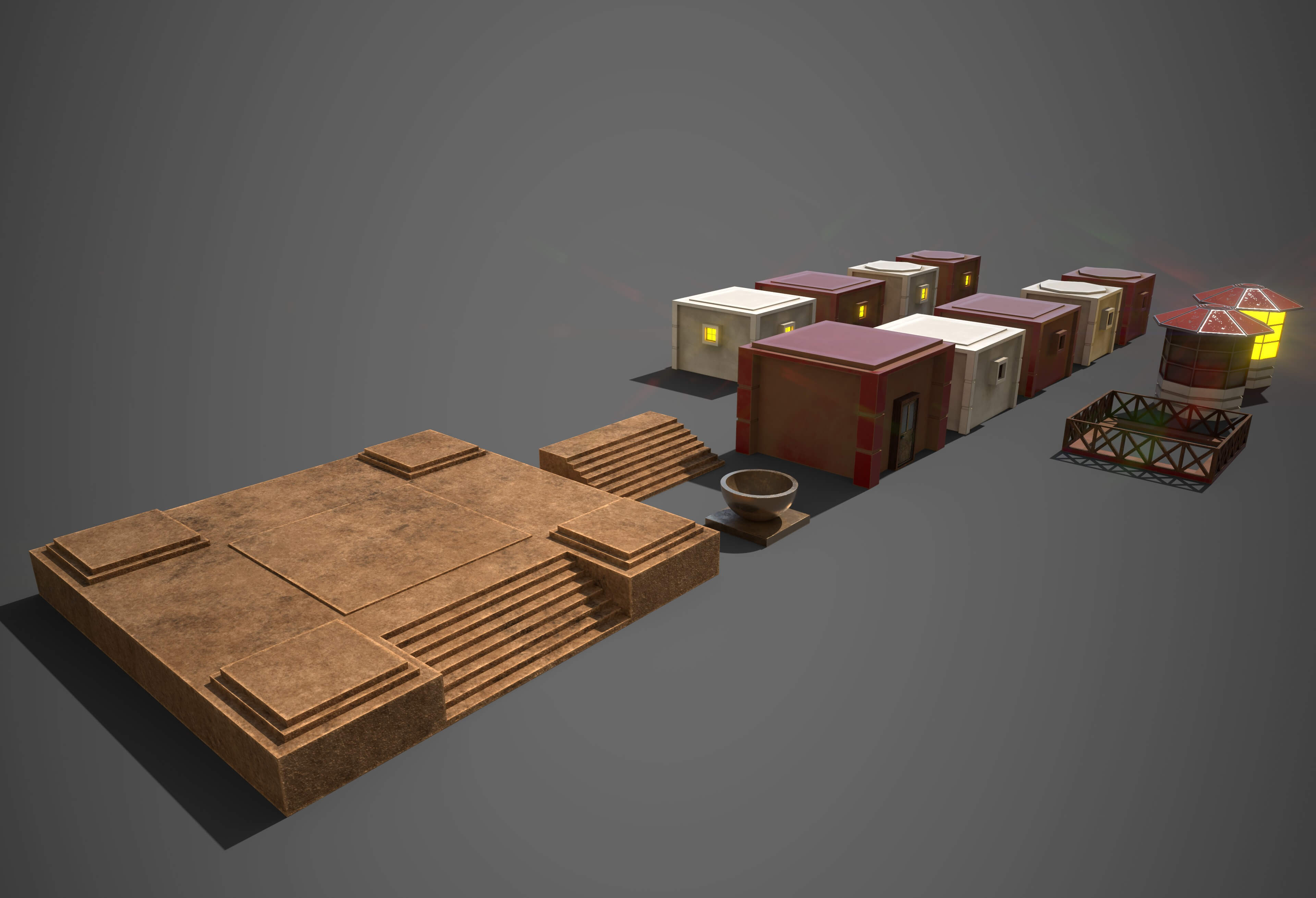 Light House Modular Kit - 3D Model by ApuArt