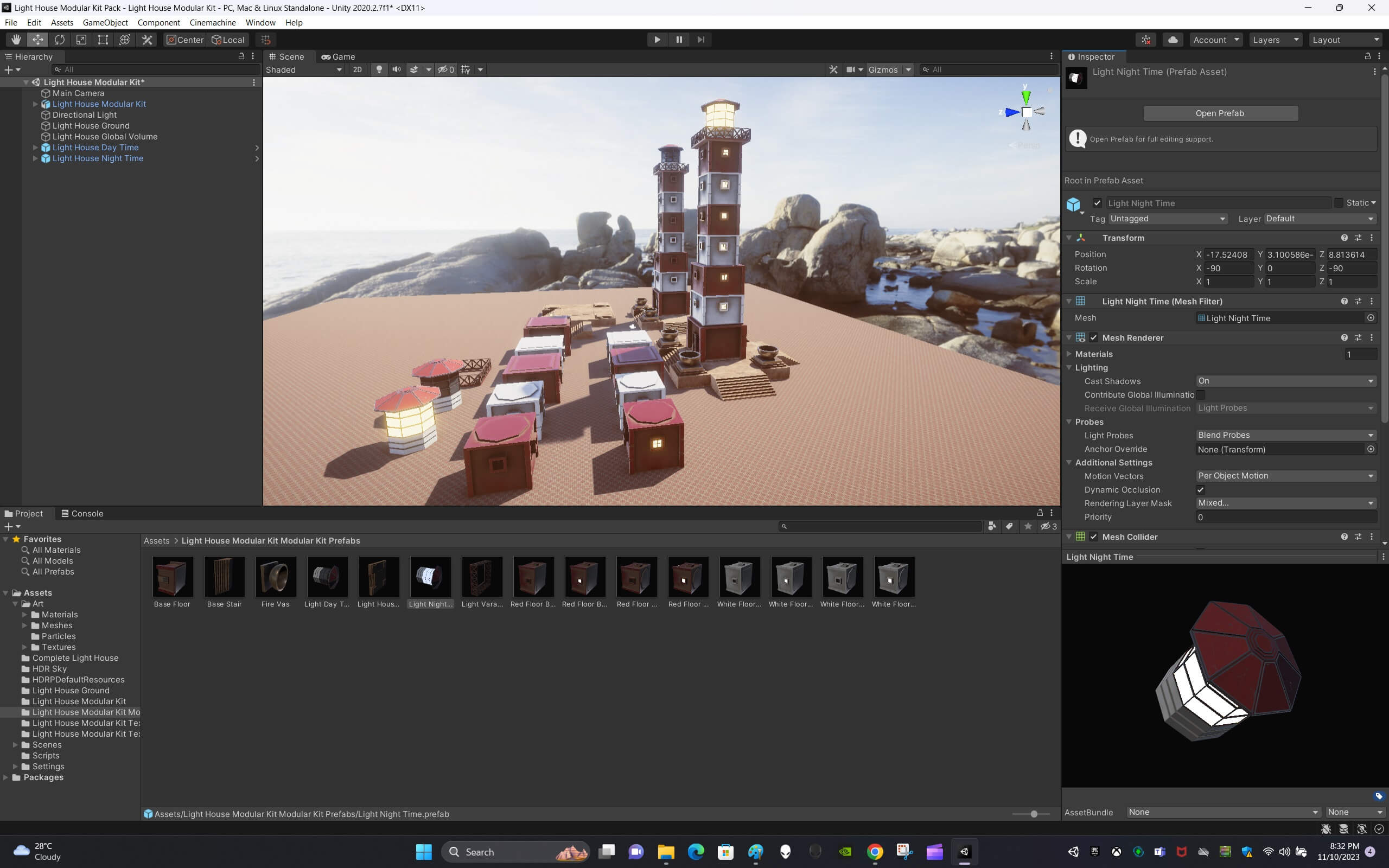 Light House Modular Kit - 3D Model by ApuArt