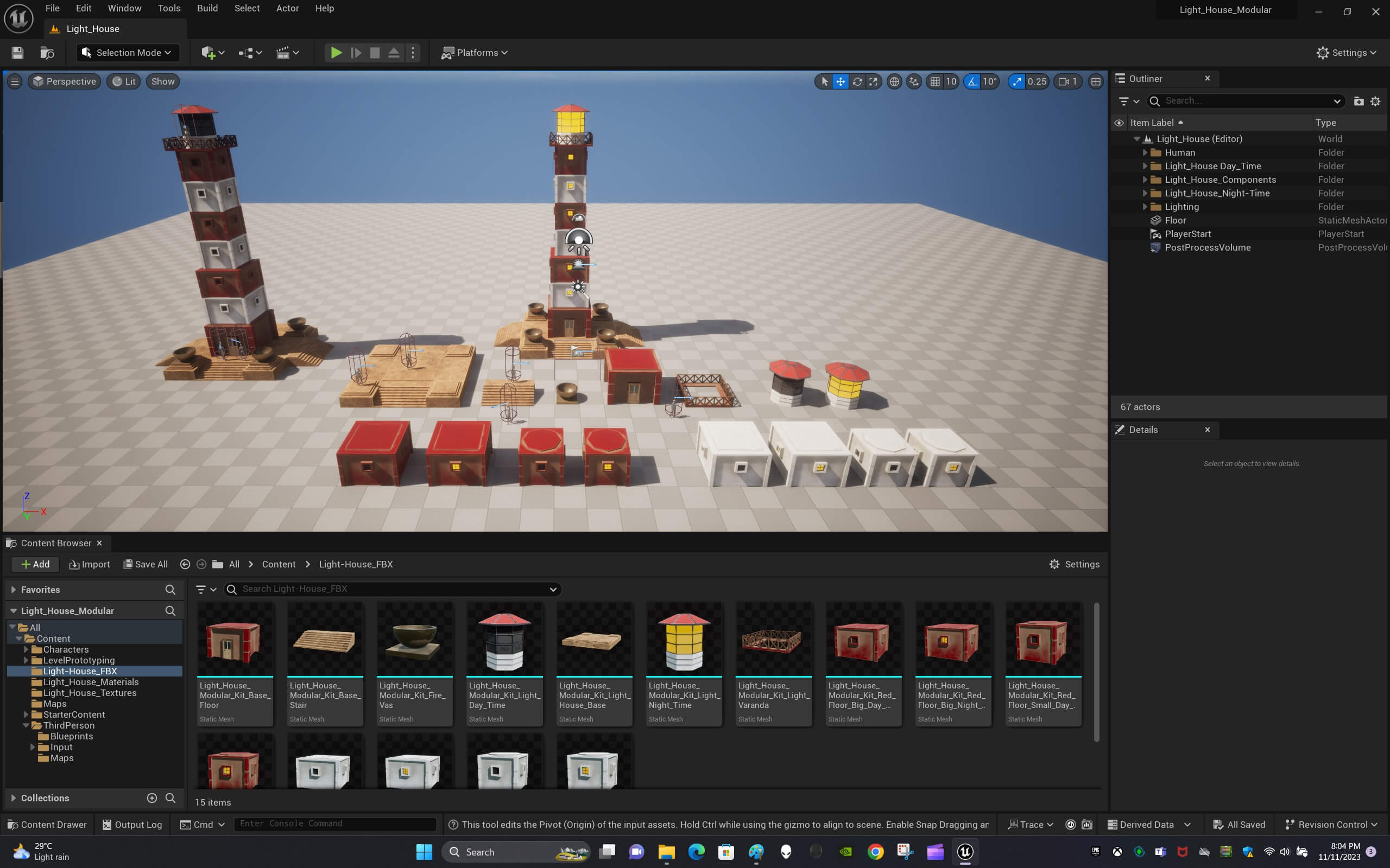 Light House Modular Kit - 3D Model by ApuArt