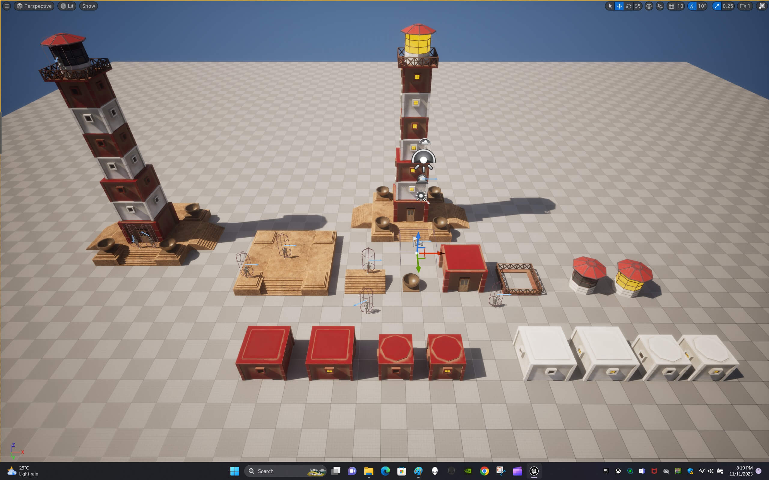 Light House Modular Kit - 3D Model by ApuArt