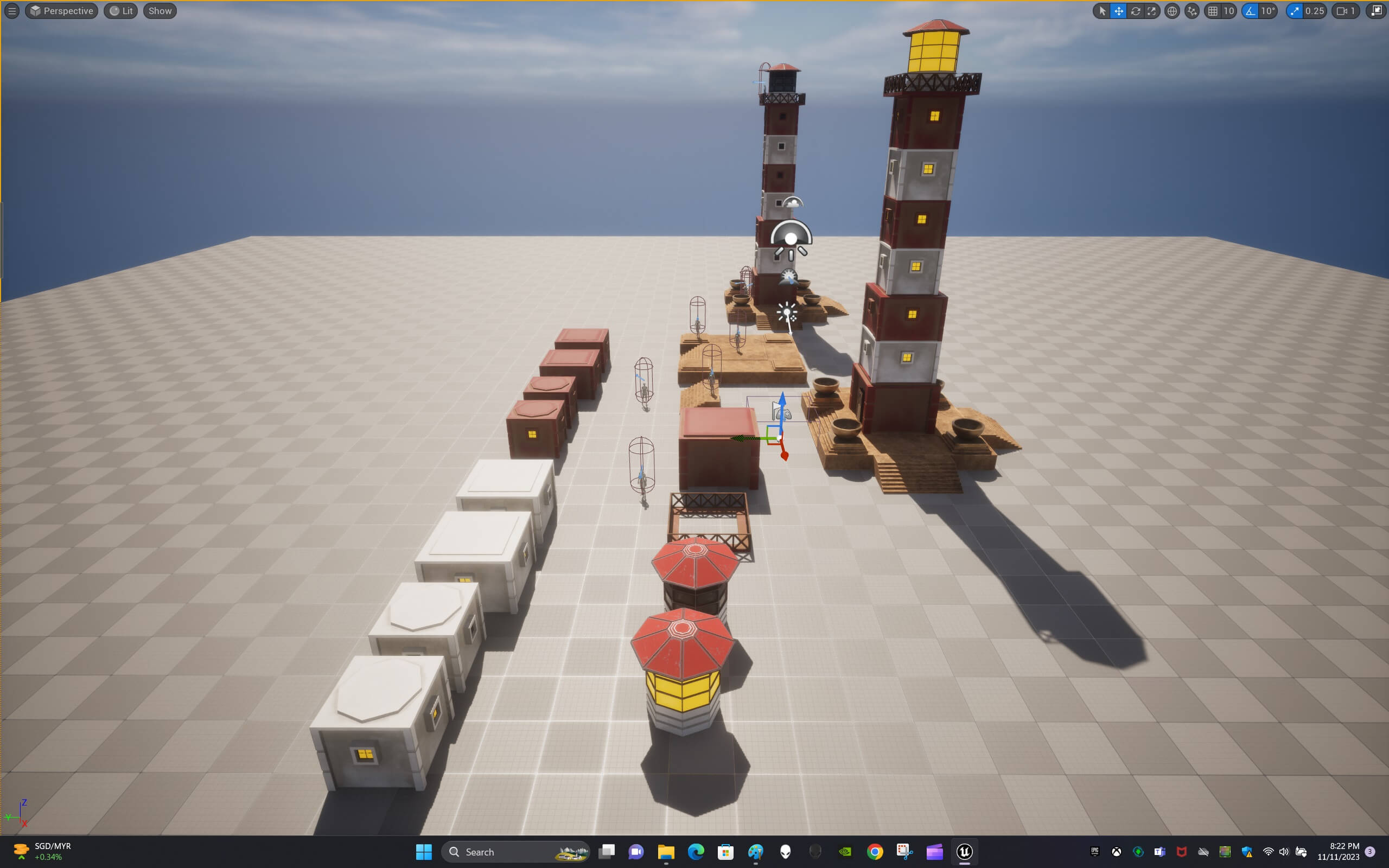 Light House Modular Kit - 3D Model by ApuArt