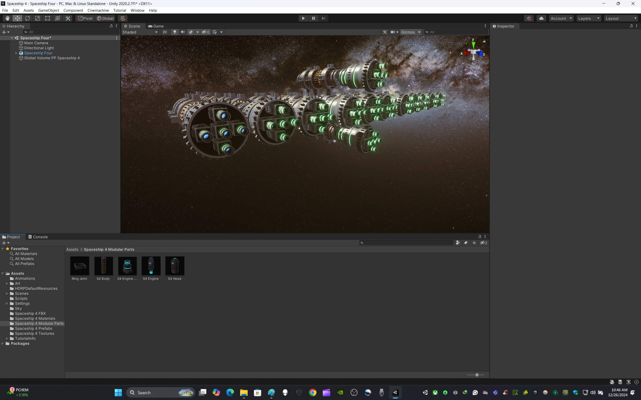Modular Spaceship Four - 3D Model by ApuArt