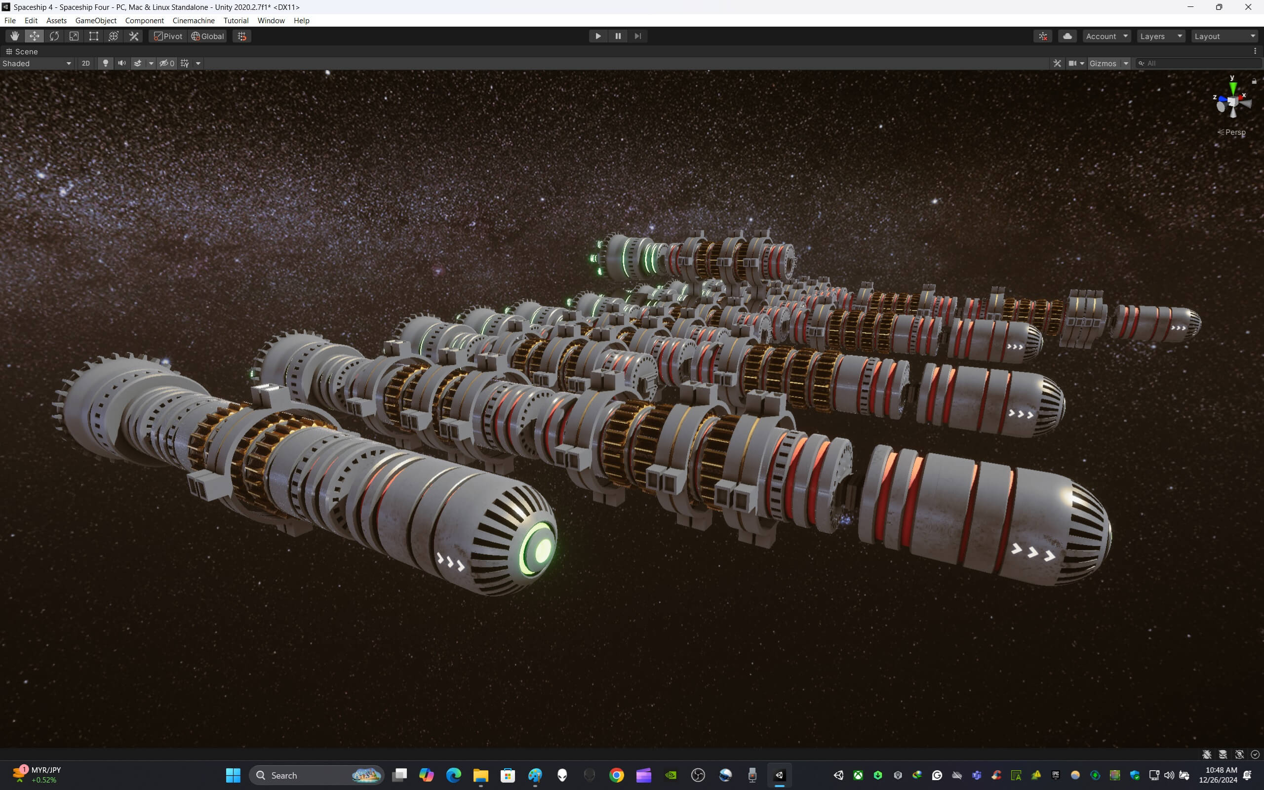 Modular Spaceship Four - 3D Model by ApuArt