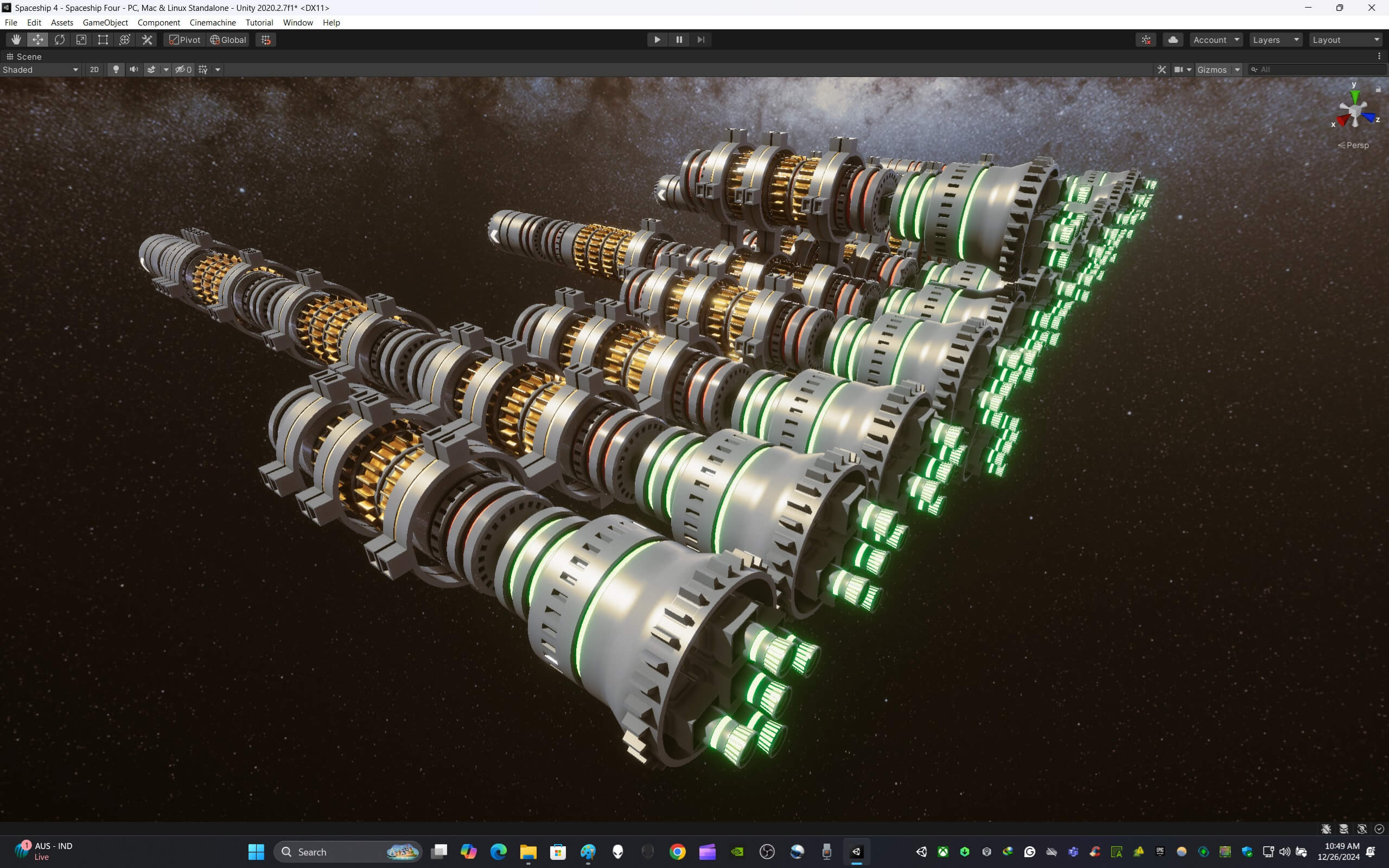 Modular Spaceship Four - 3D Model by ApuArt