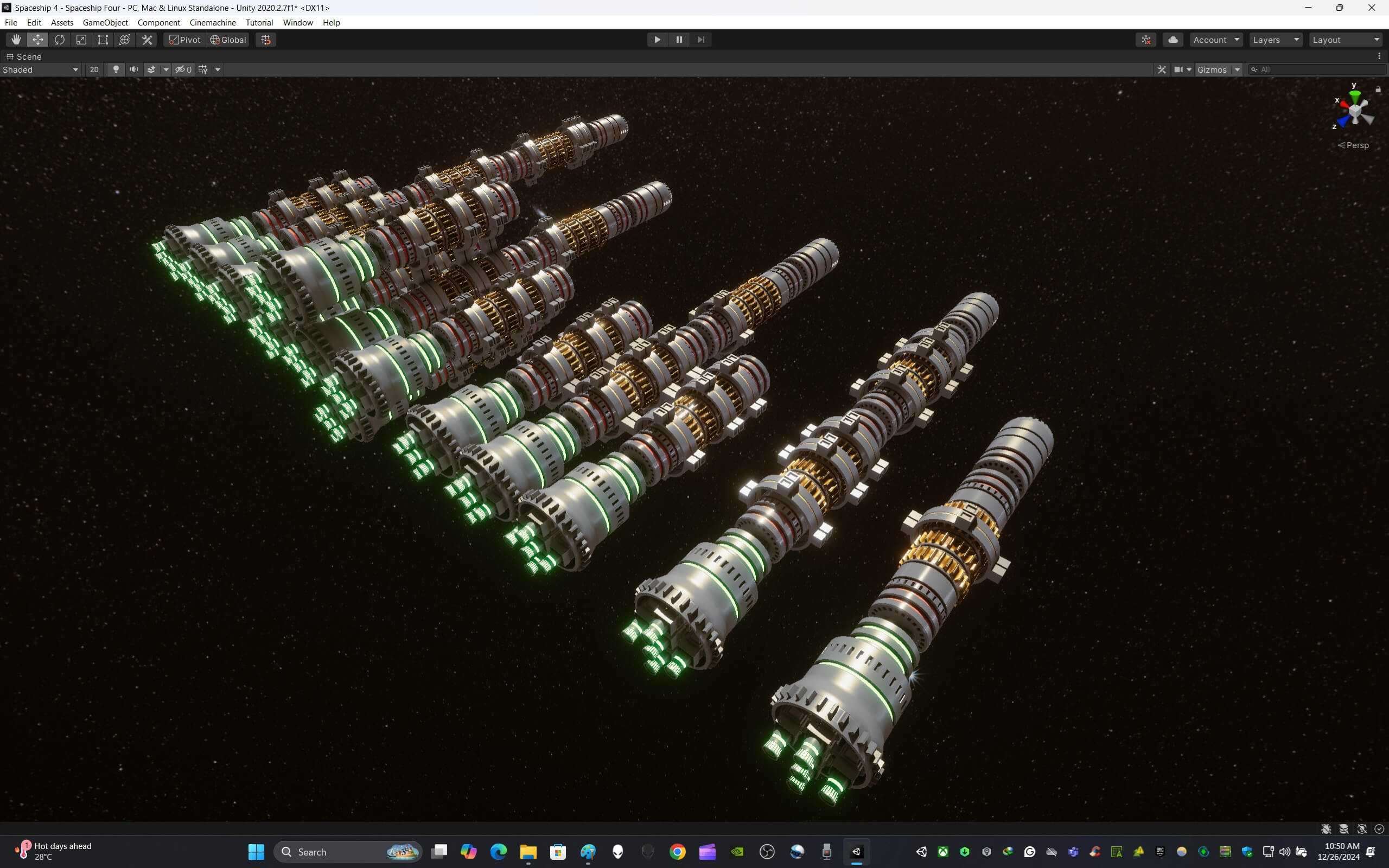 Modular Spaceship Four - 3D Model by ApuArt