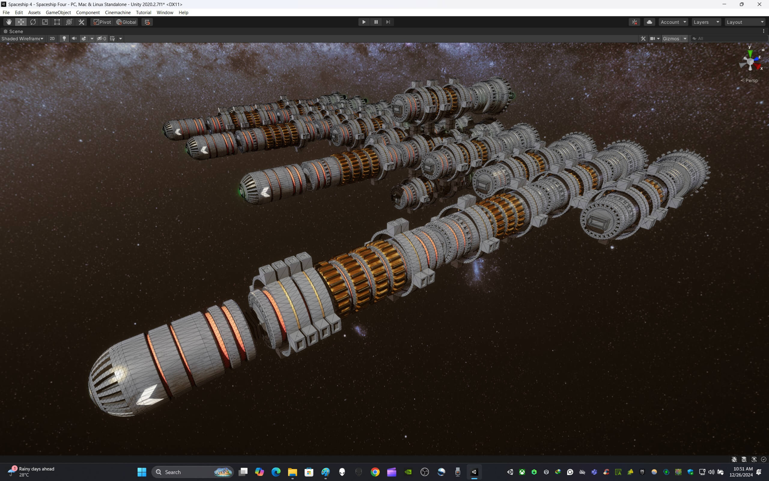Modular Spaceship Four - 3D Model by ApuArt