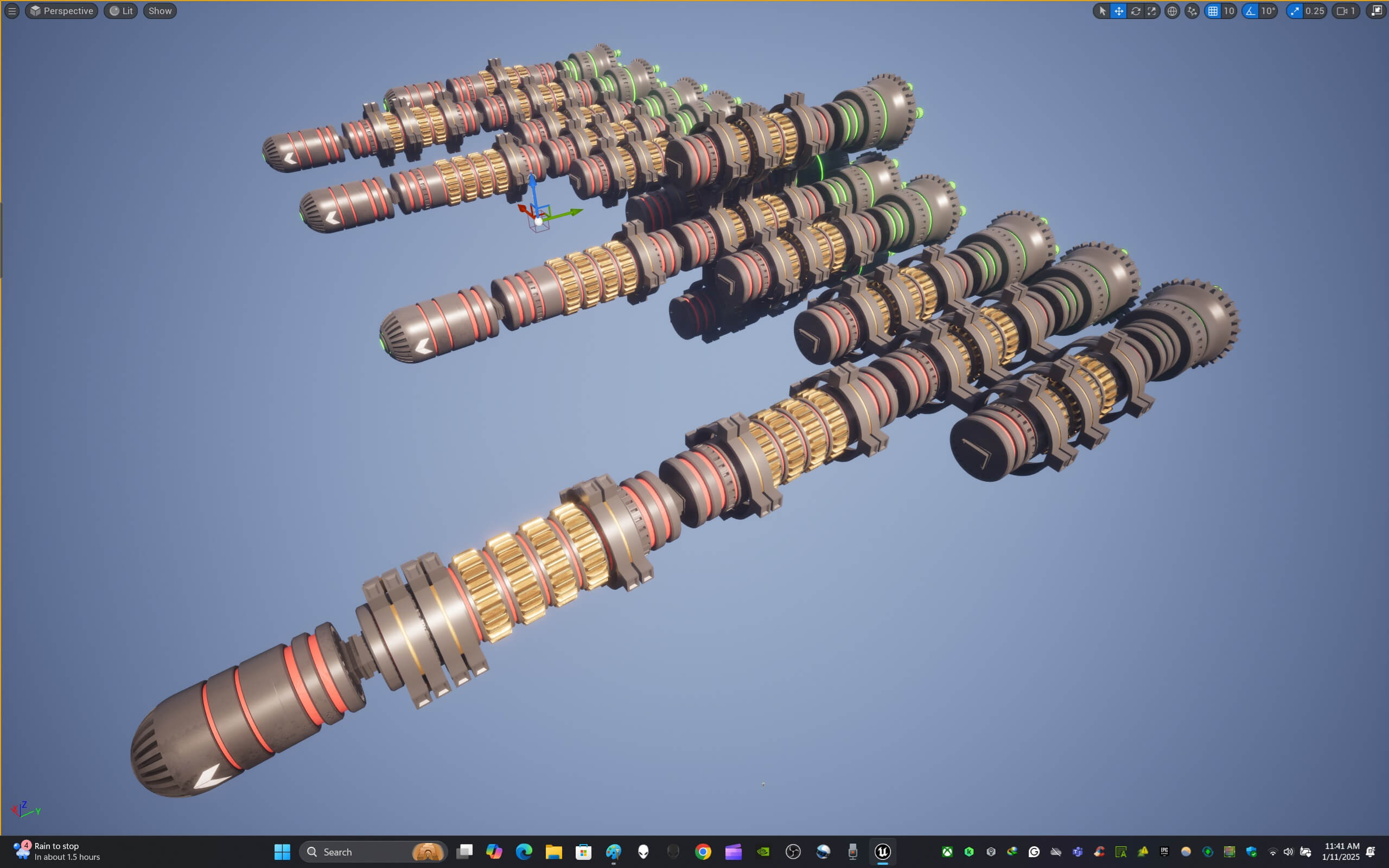 Modular Spaceship Four - 3D Model by ApuArt