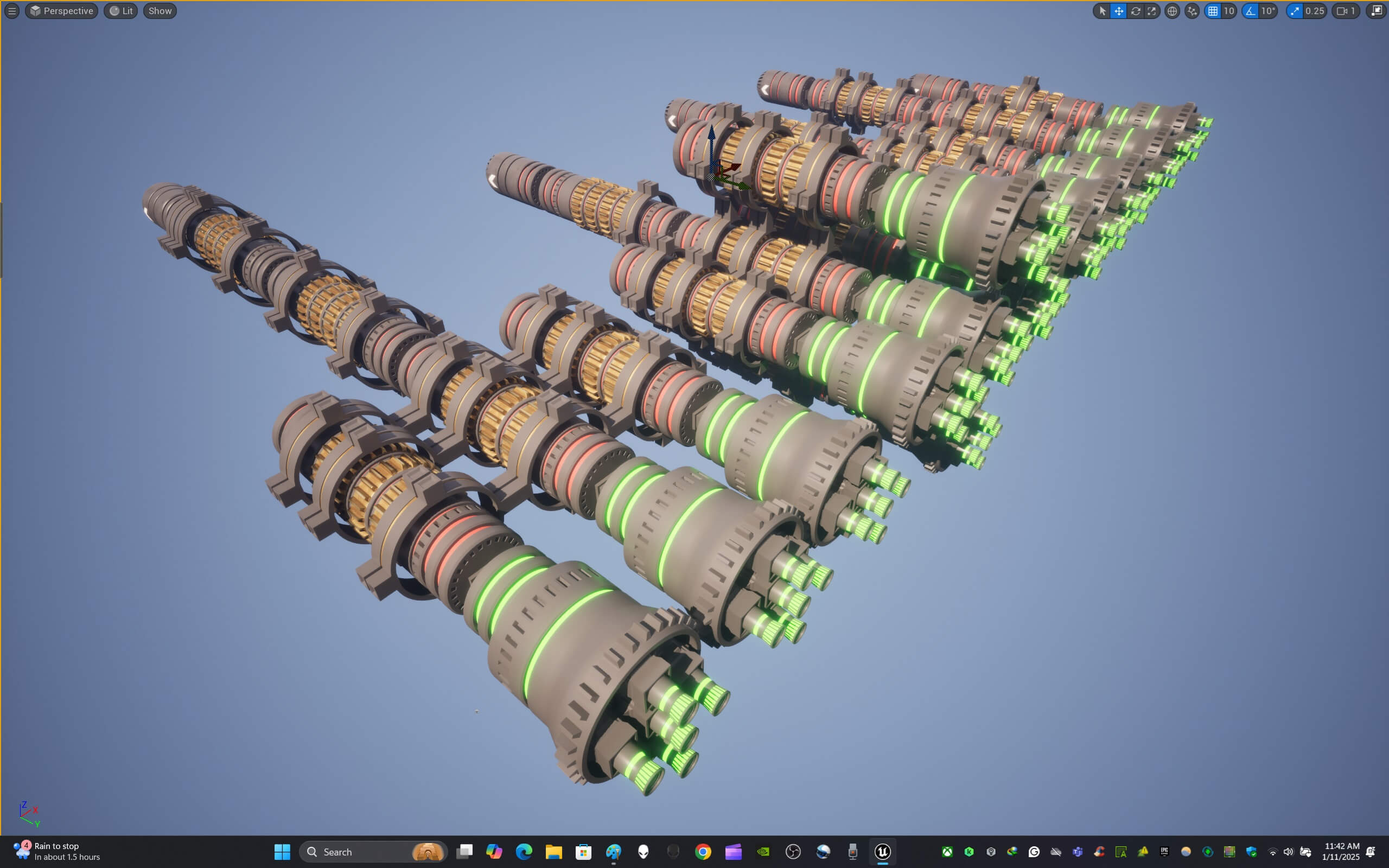 Modular Spaceship Four - 3D Model by ApuArt