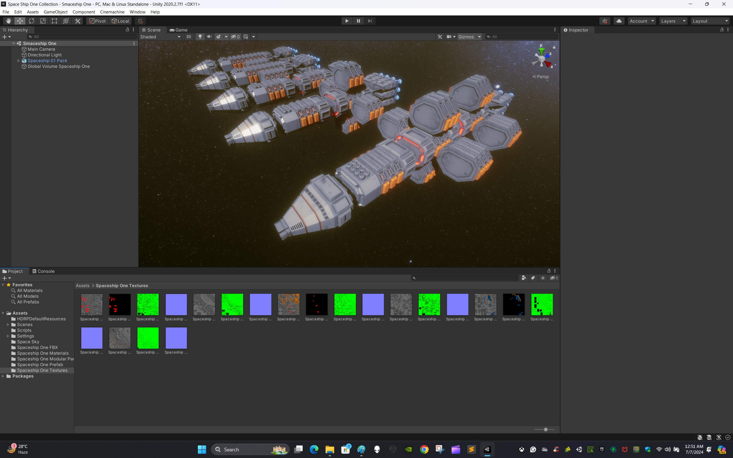 Modular Spaceship One - 3D Model by ApuArt