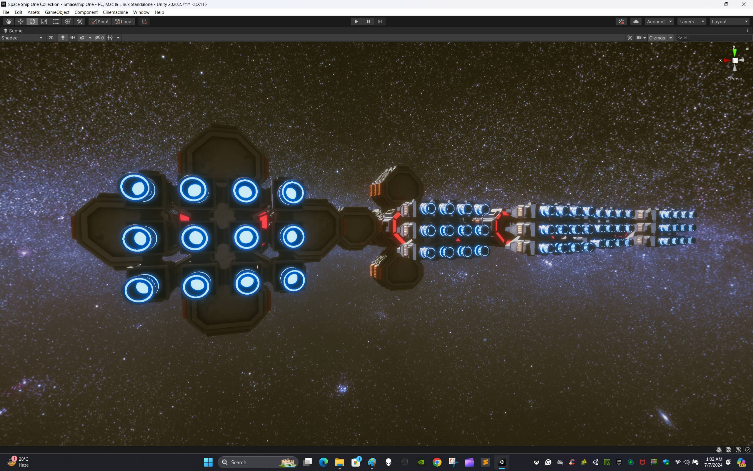 Modular Spaceship One - 3D Model by ApuArt