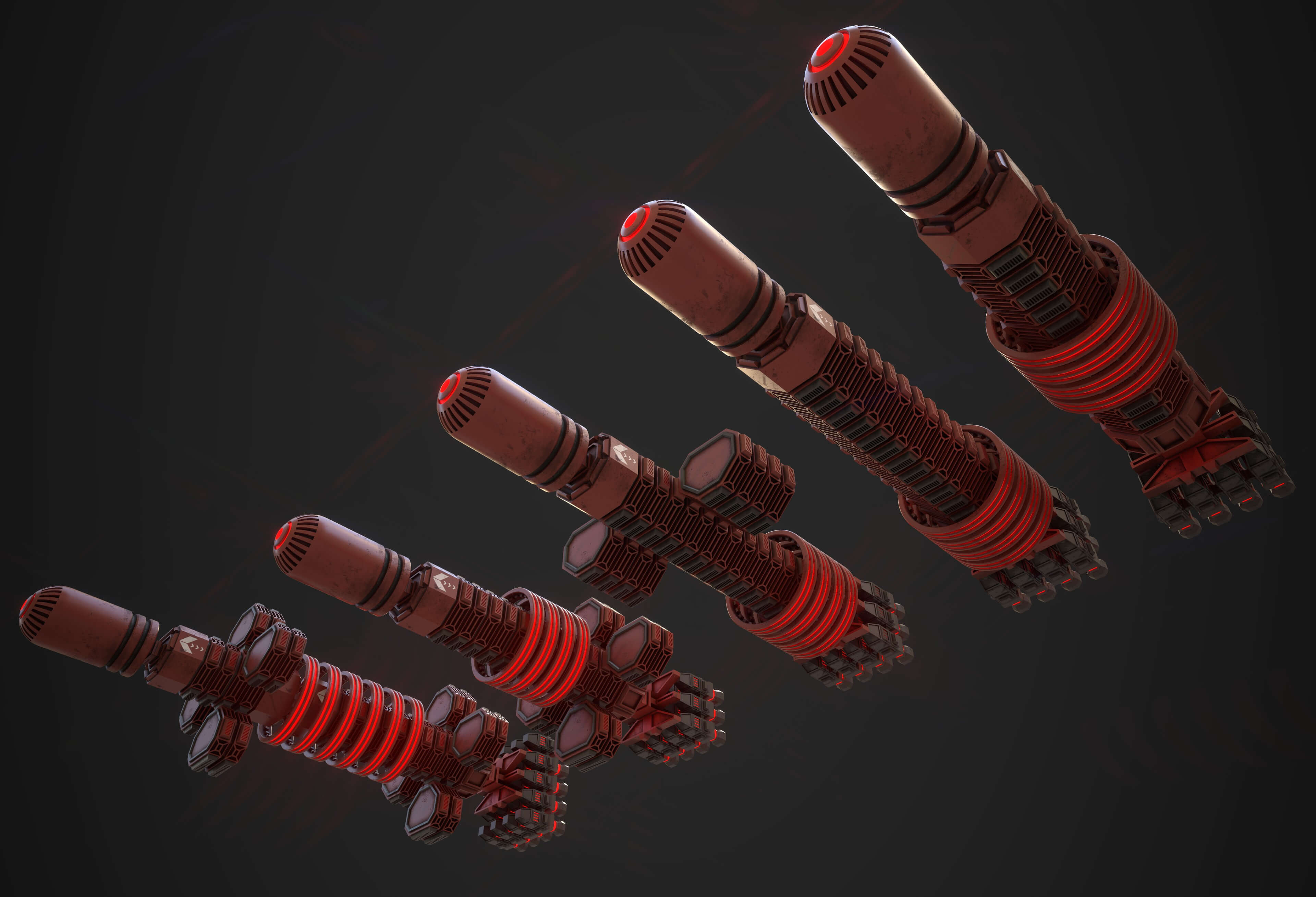 Modular Spaceship Three - 3D Model by ApuArt