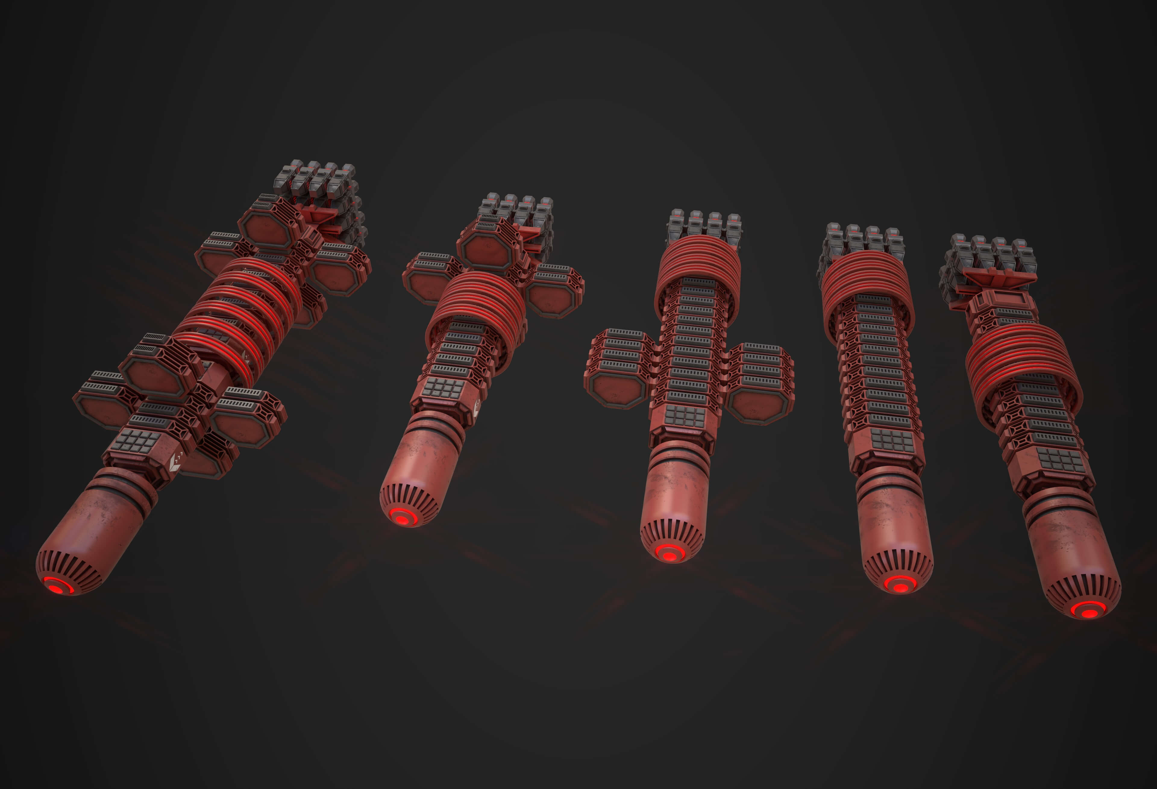 Modular Spaceship Three - 3D Model by ApuArt