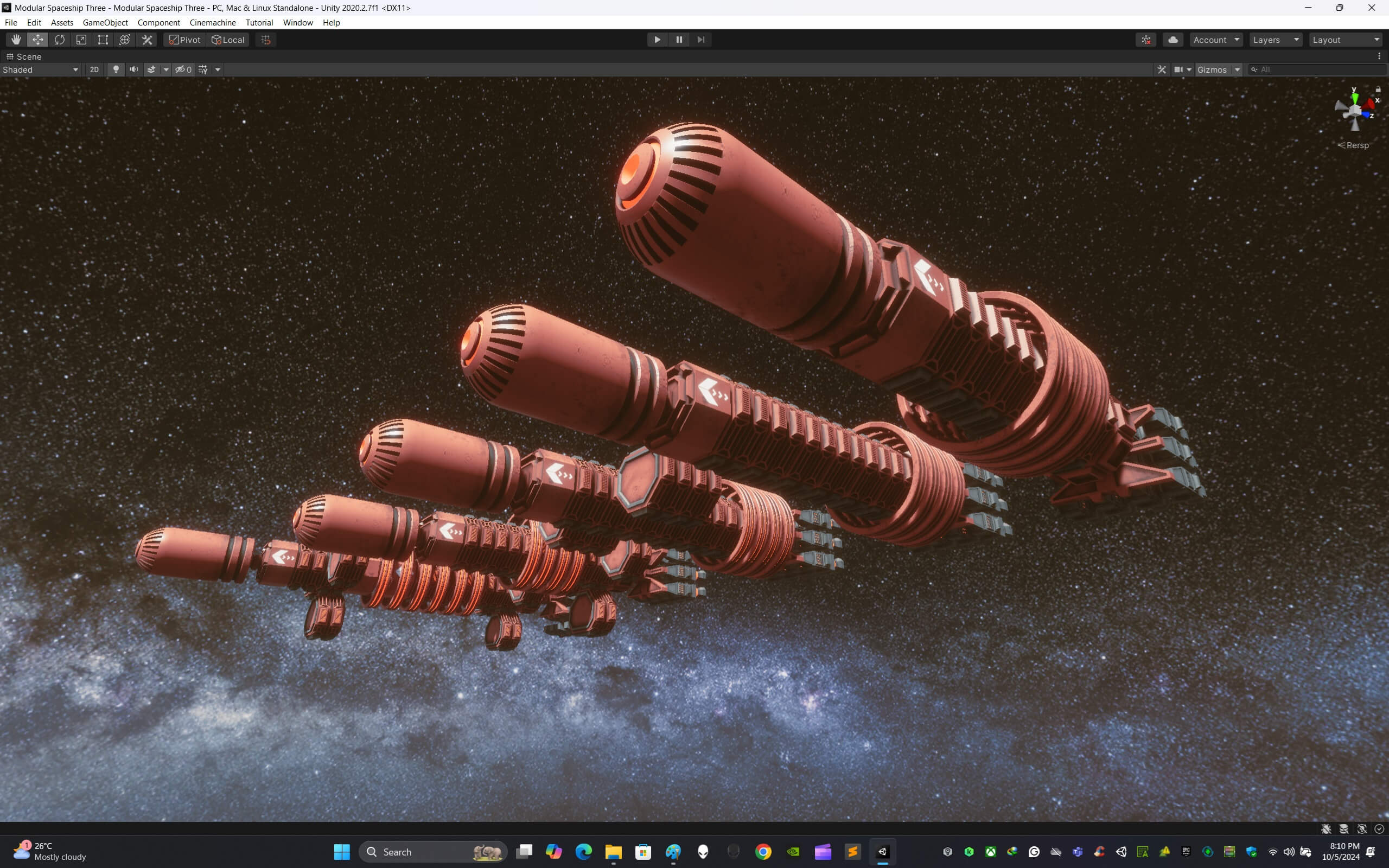 Modular Spaceship Three - 3D Model by ApuArt