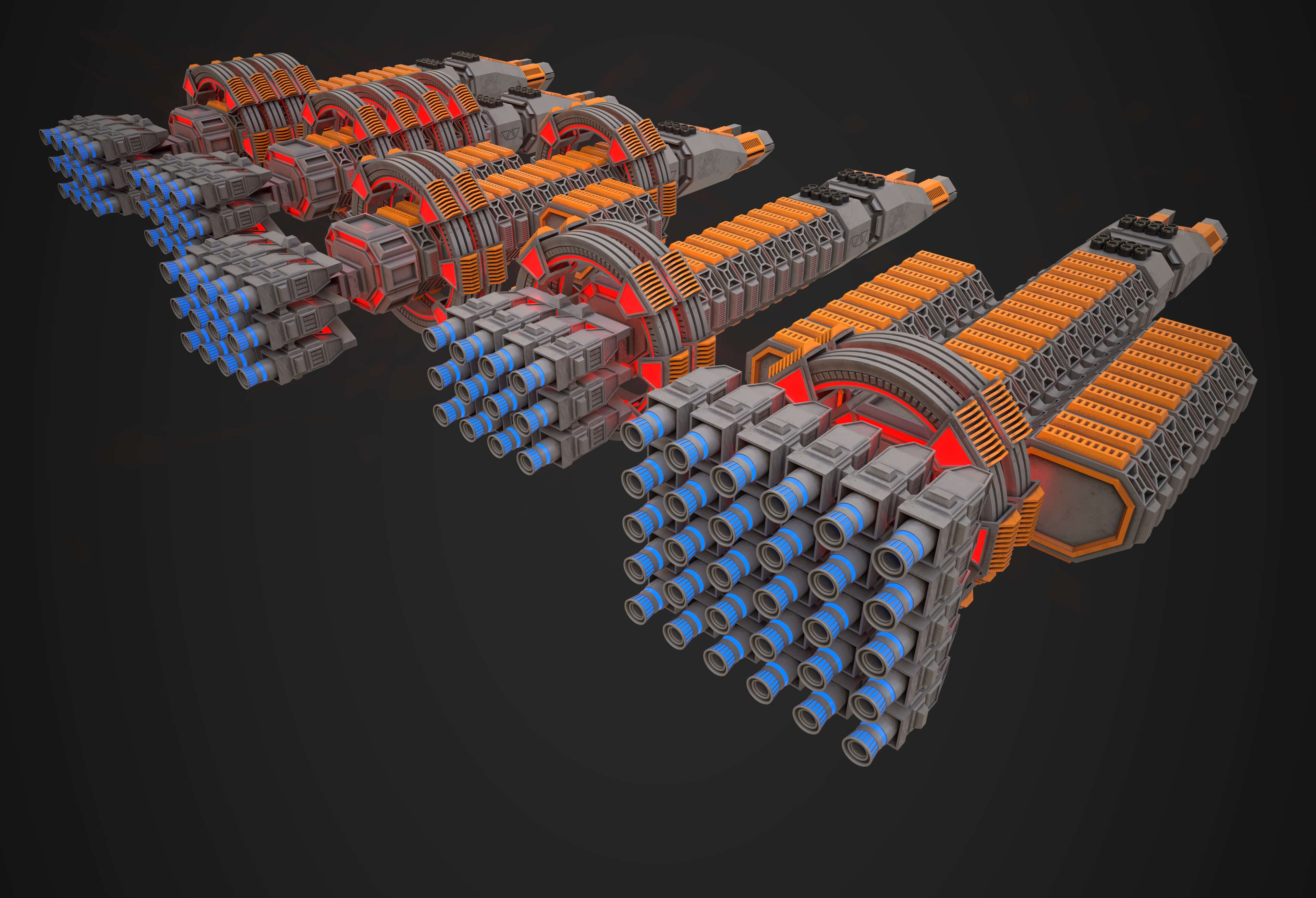 Modular Spaceship Two - 3D Model by ApuArt