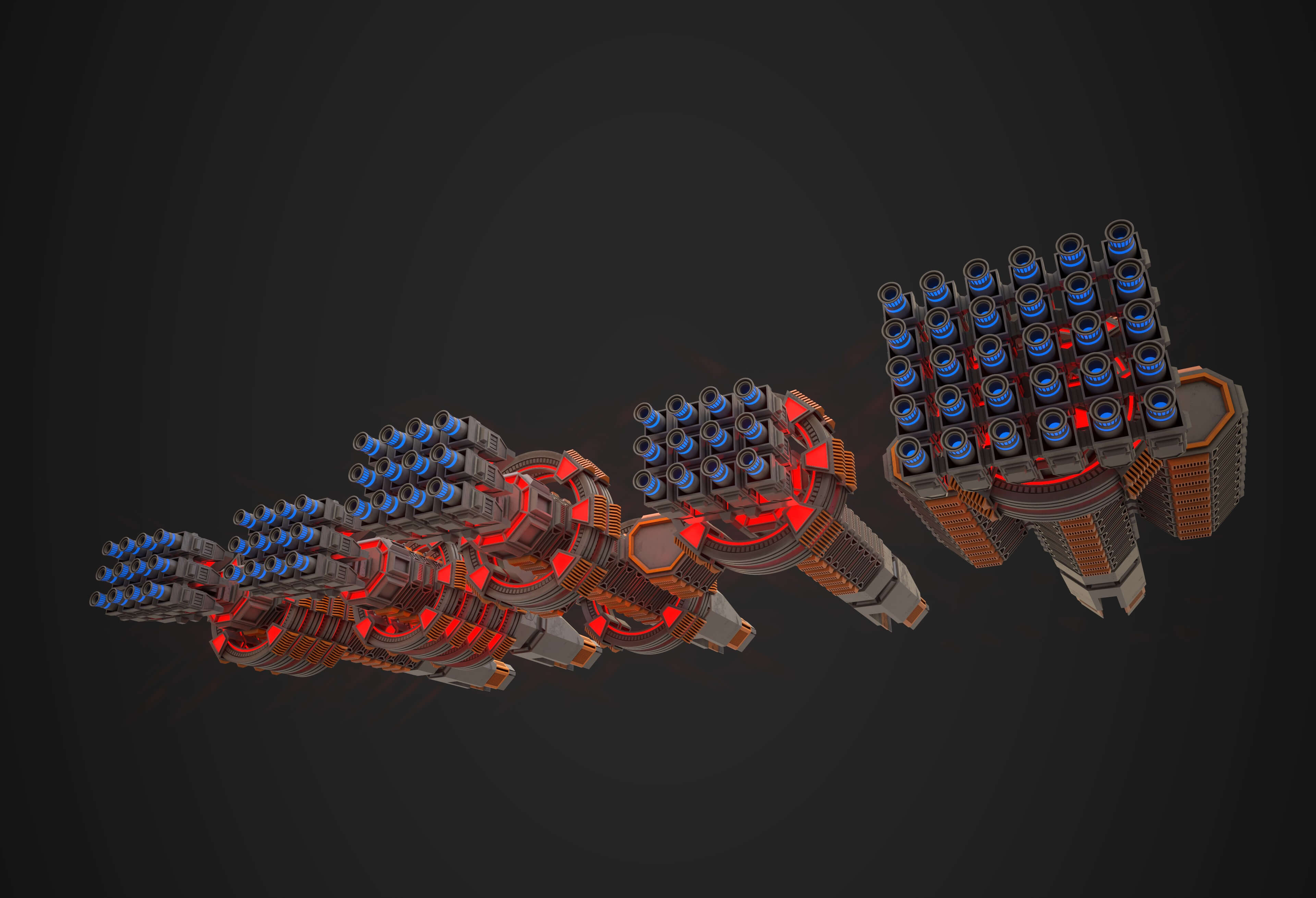 Modular Spaceship Two - 3D Model by ApuArt