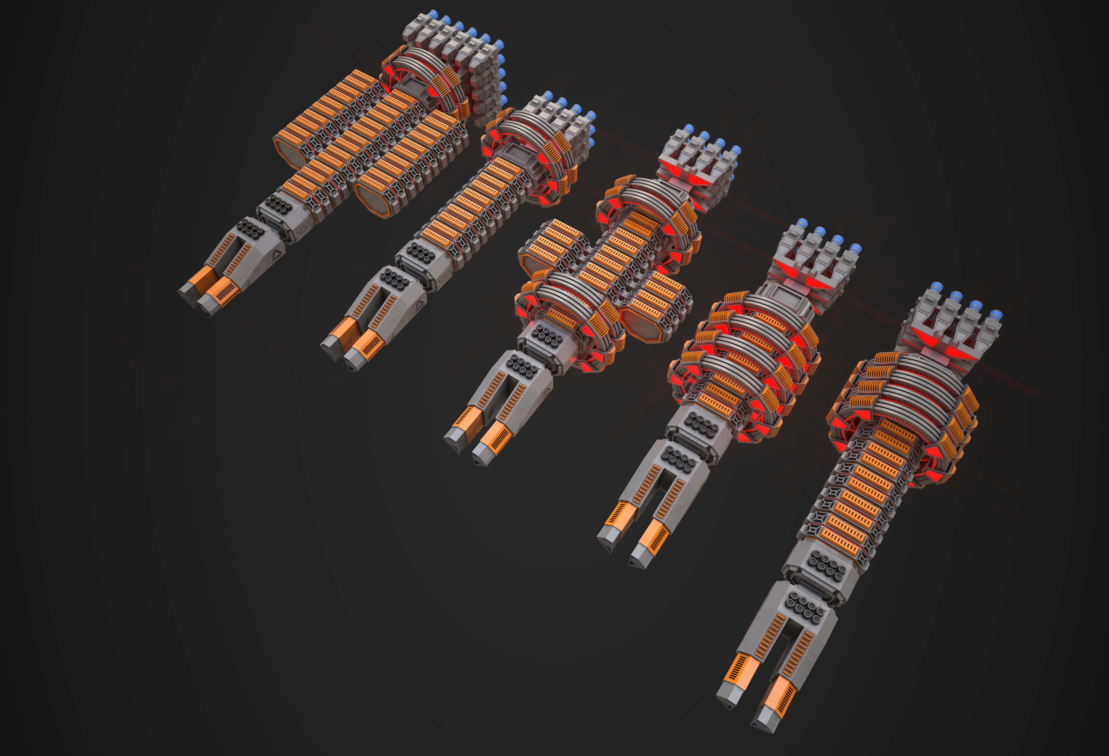 Modular Spaceship Two - 3D Model by ApuArt