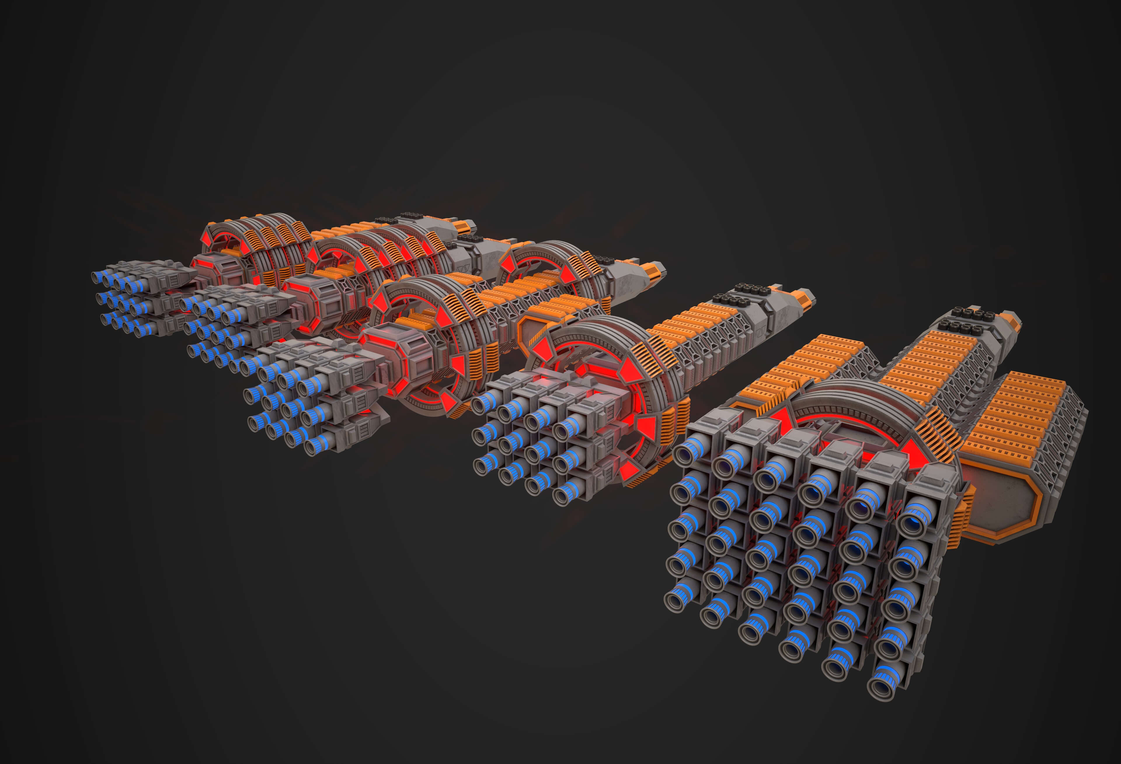 Modular Spaceship Two - 3D Model by ApuArt
