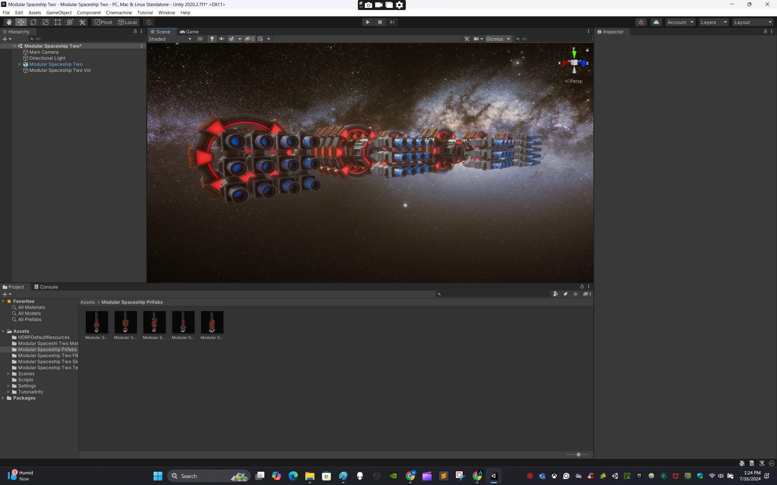 Modular Spaceship Two - 3D Model by ApuArt