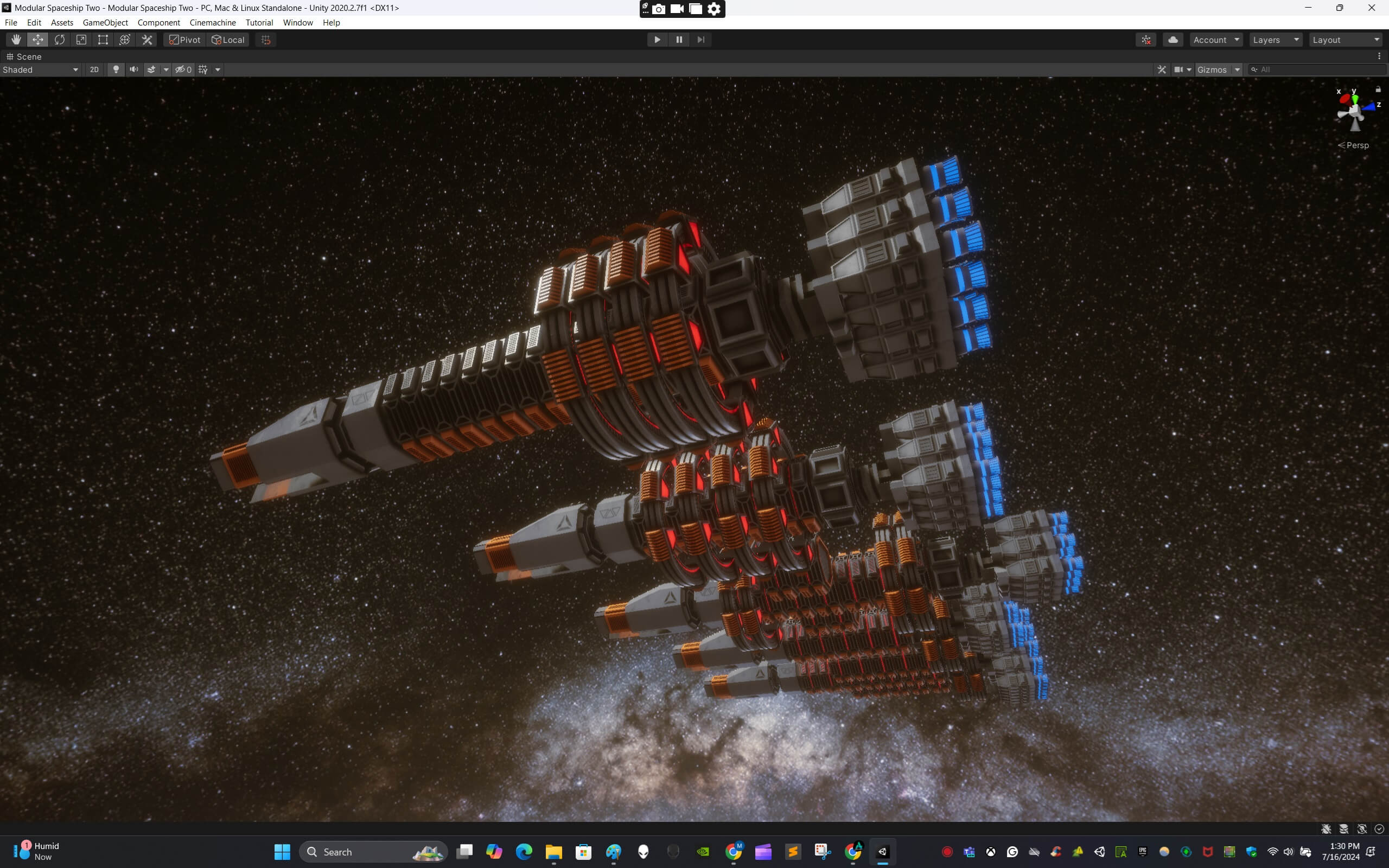 Modular Spaceship Two - 3D Model by ApuArt
