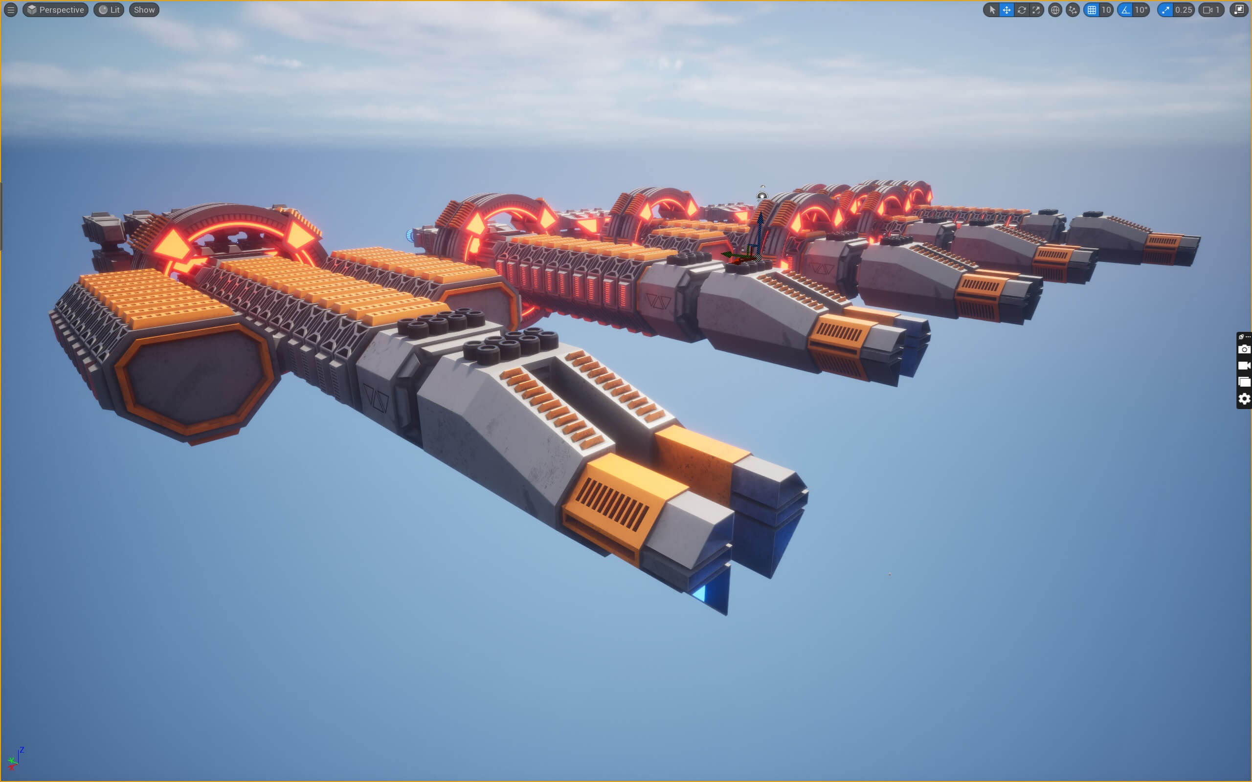 Modular Spaceship Two - 3D Model by ApuArt