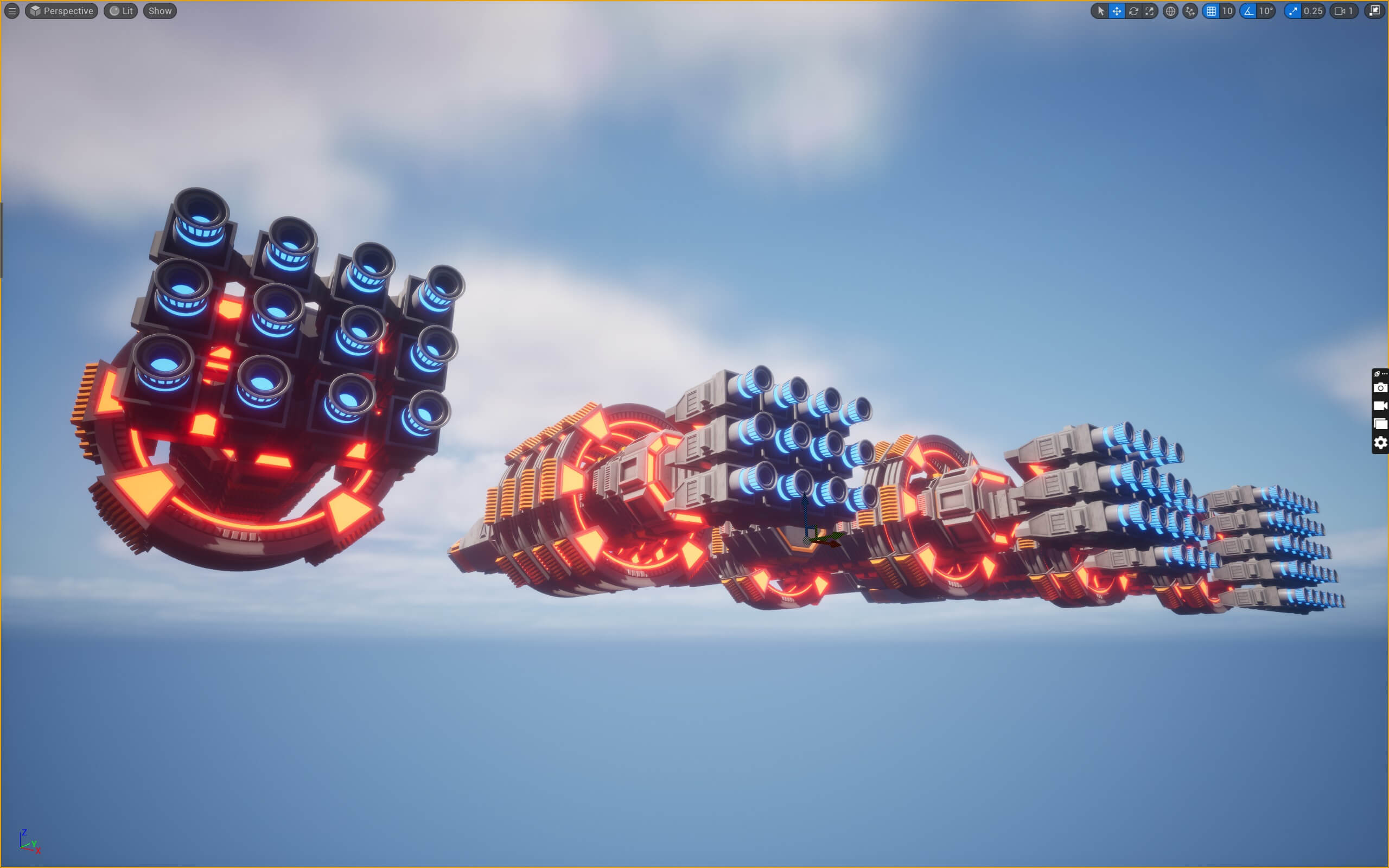 Modular Spaceship Two - 3D Model by ApuArt