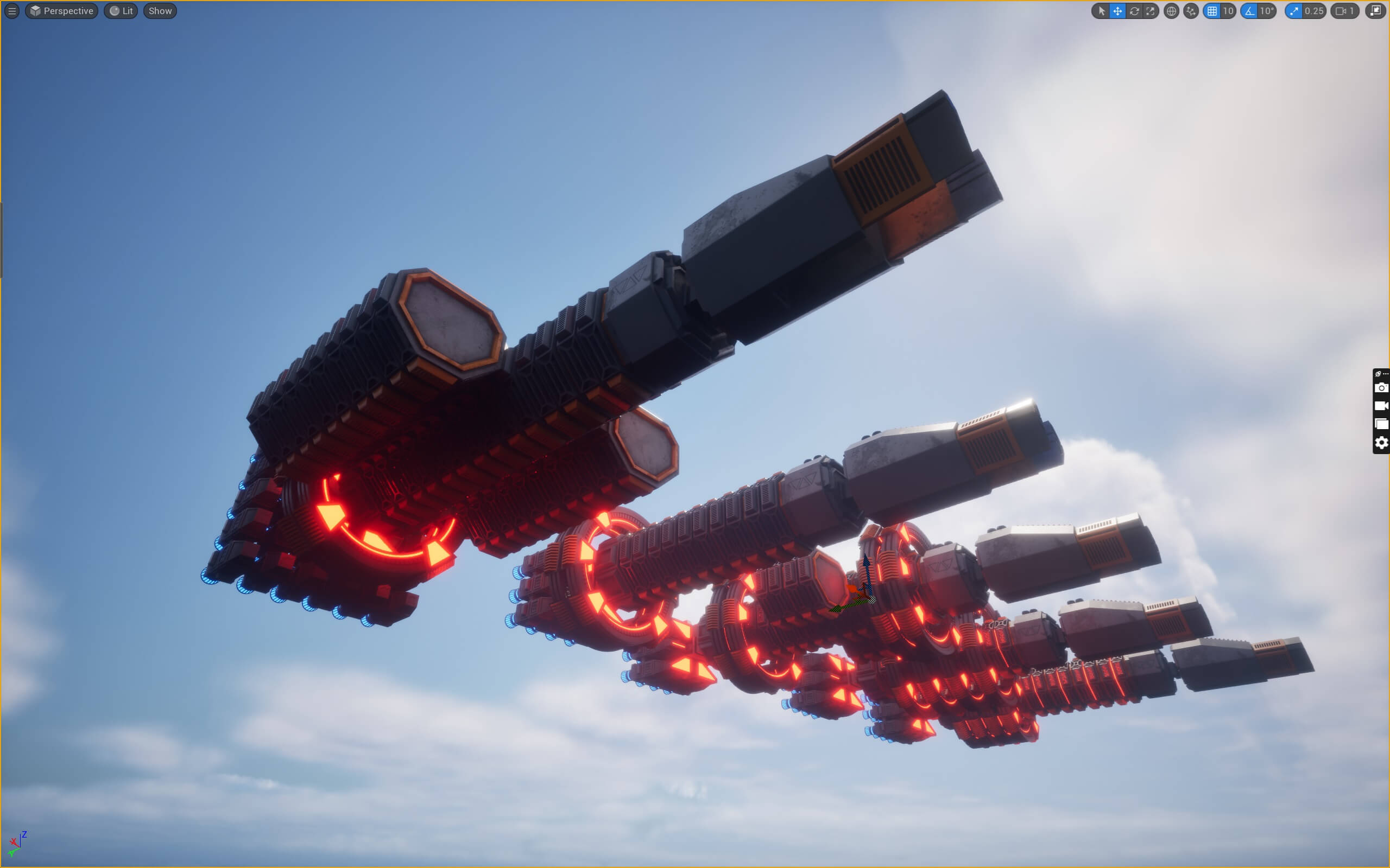 Modular Spaceship Two - 3D Model by ApuArt