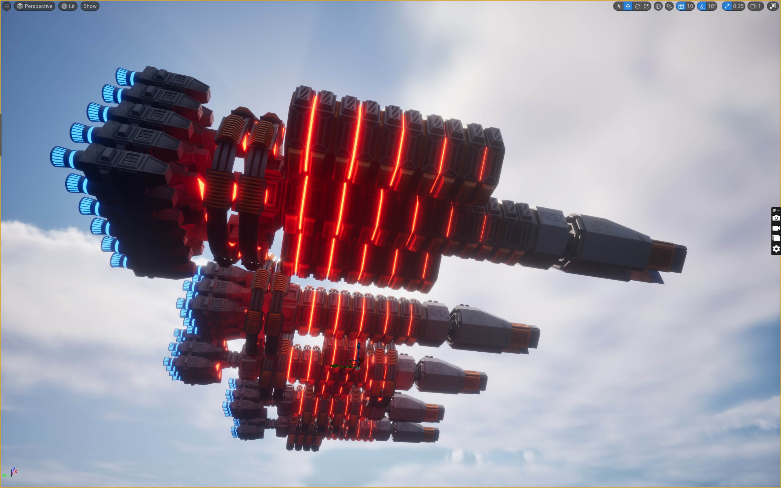 Modular Spaceship Two - 3D Model by ApuArt