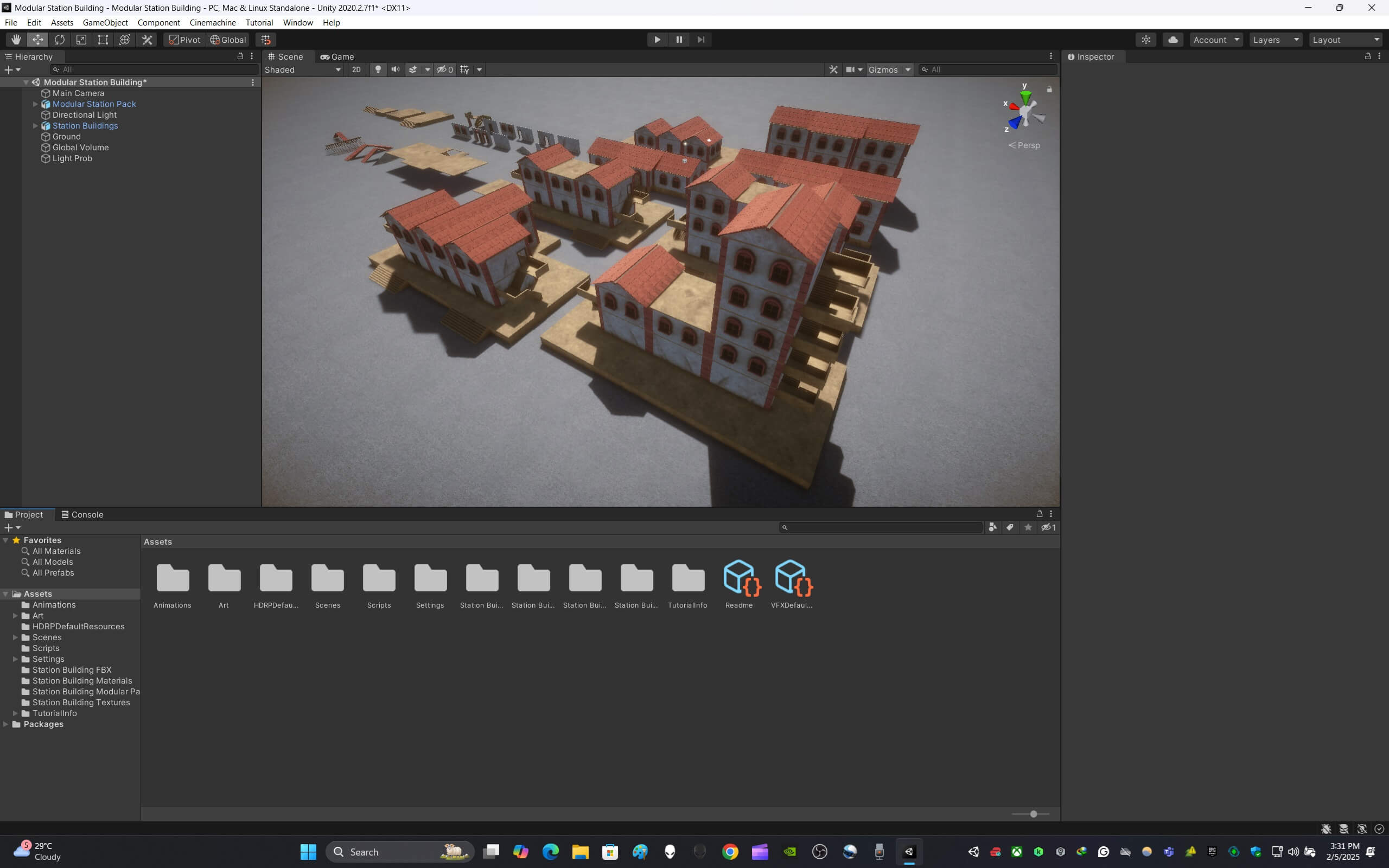 Modular Station Buildings - 3D Model by ApuArt