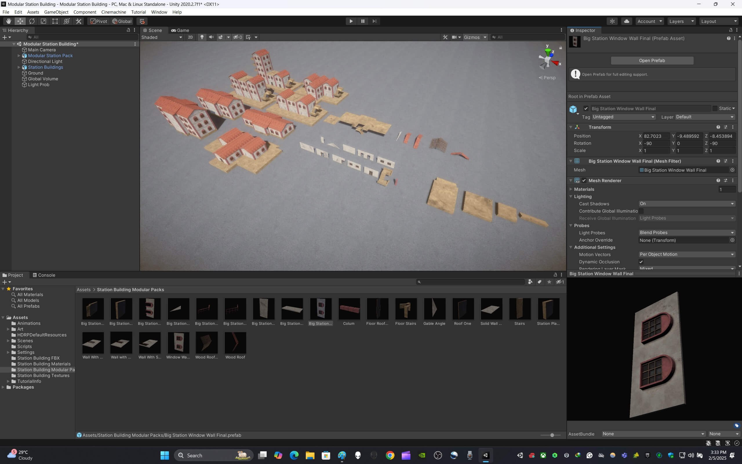 Modular Station Buildings - 3D Model by ApuArt