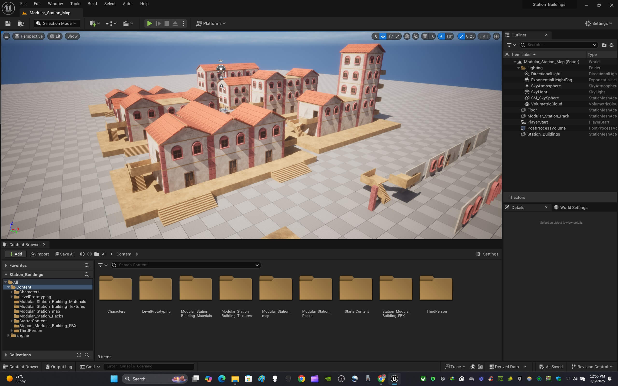 Modular Station Buildings - 3D Model by ApuArt