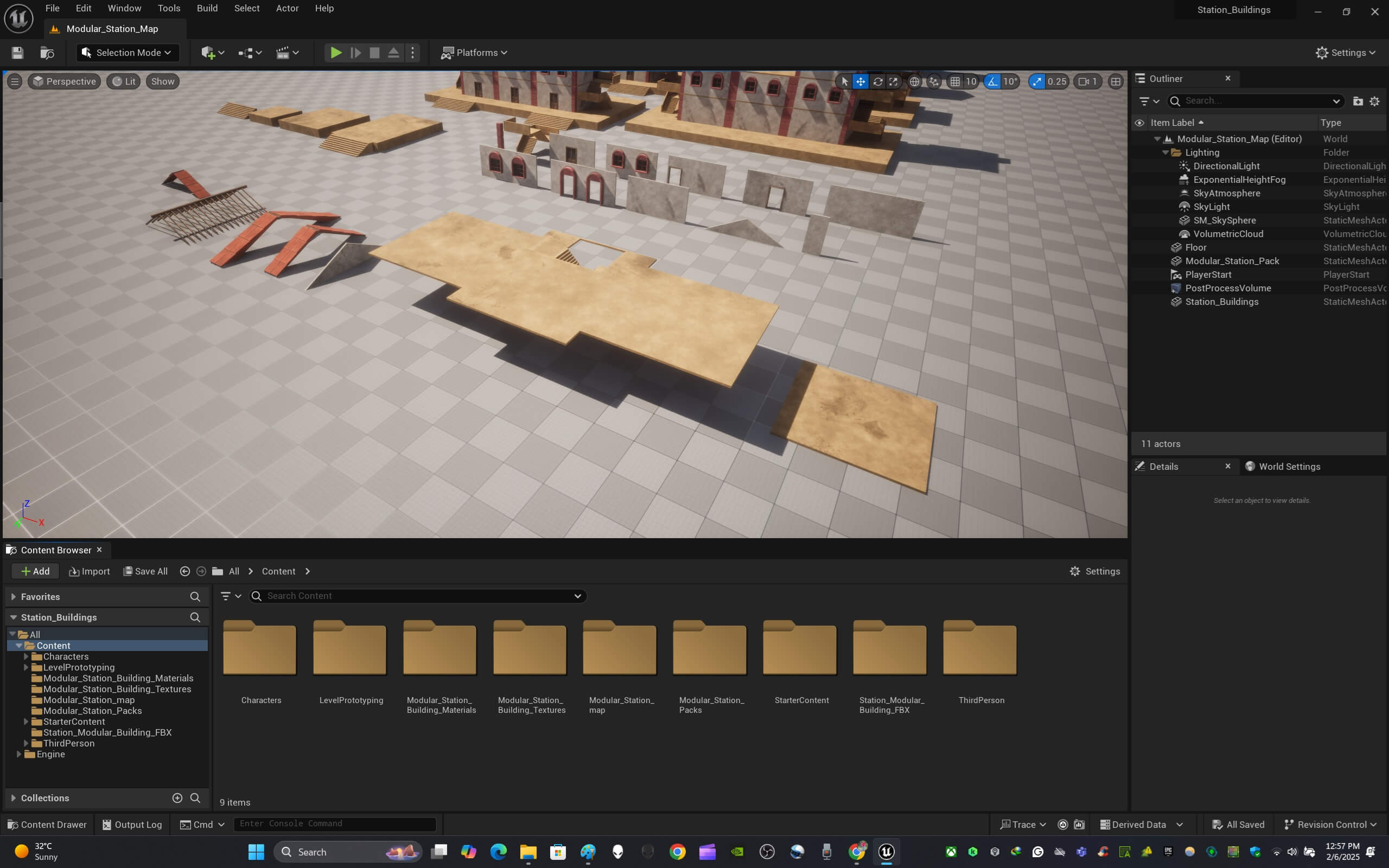 Modular Station Buildings - 3D Model by ApuArt