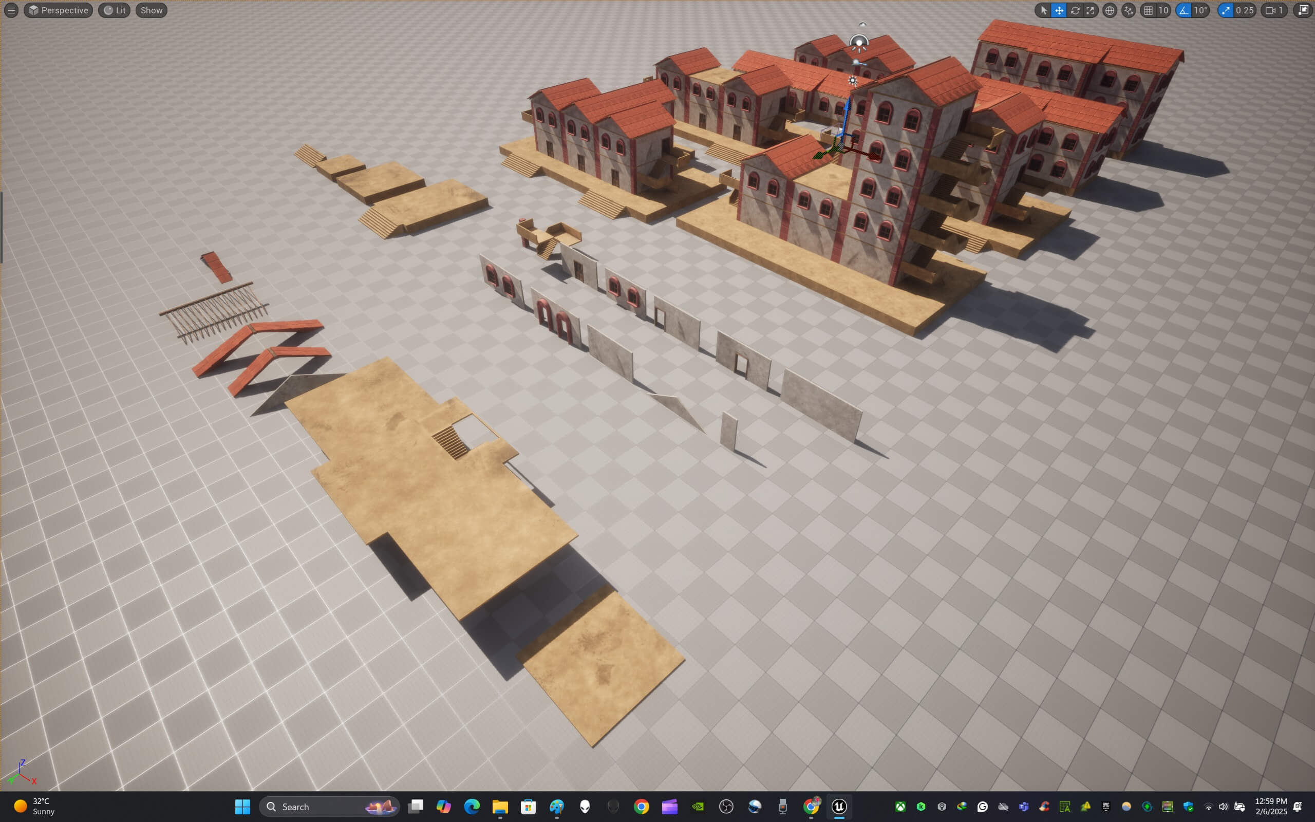 Modular Station Buildings - 3D Model by ApuArt