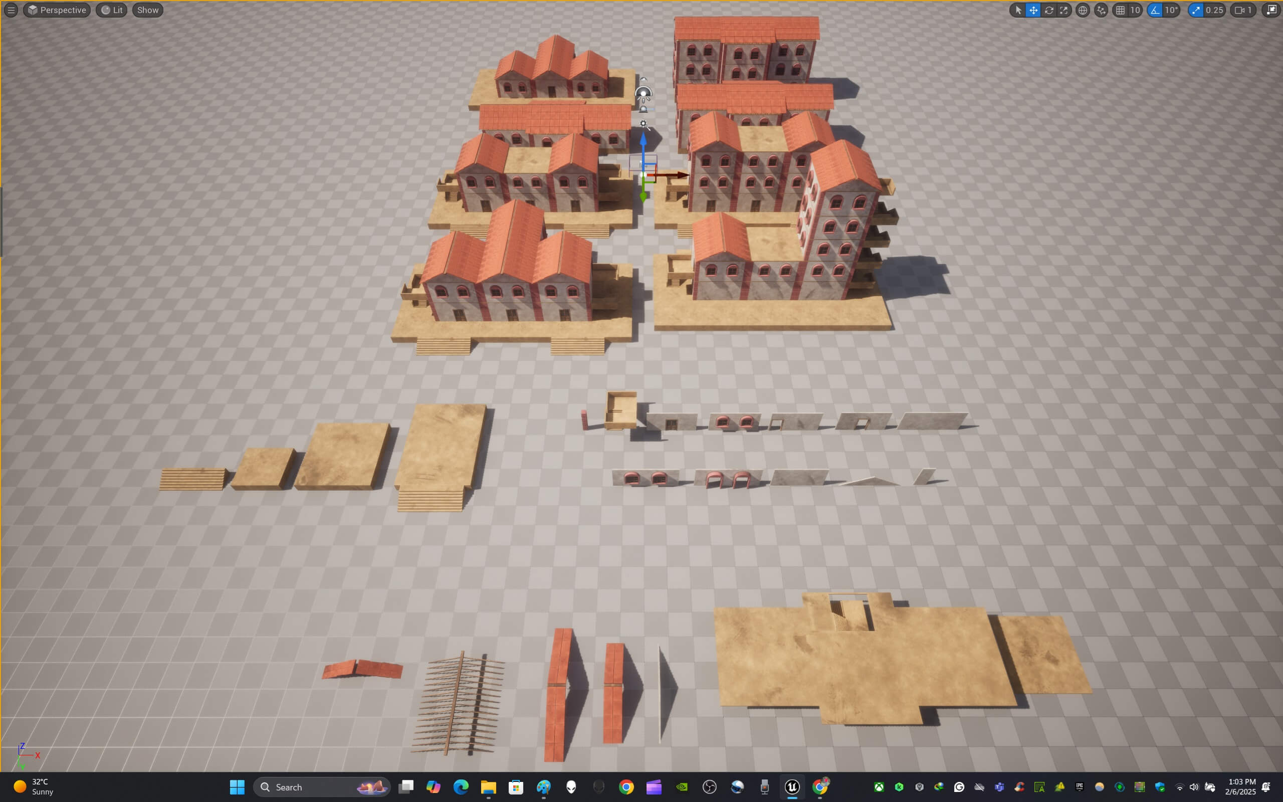 Modular Station Buildings - 3D Model by ApuArt