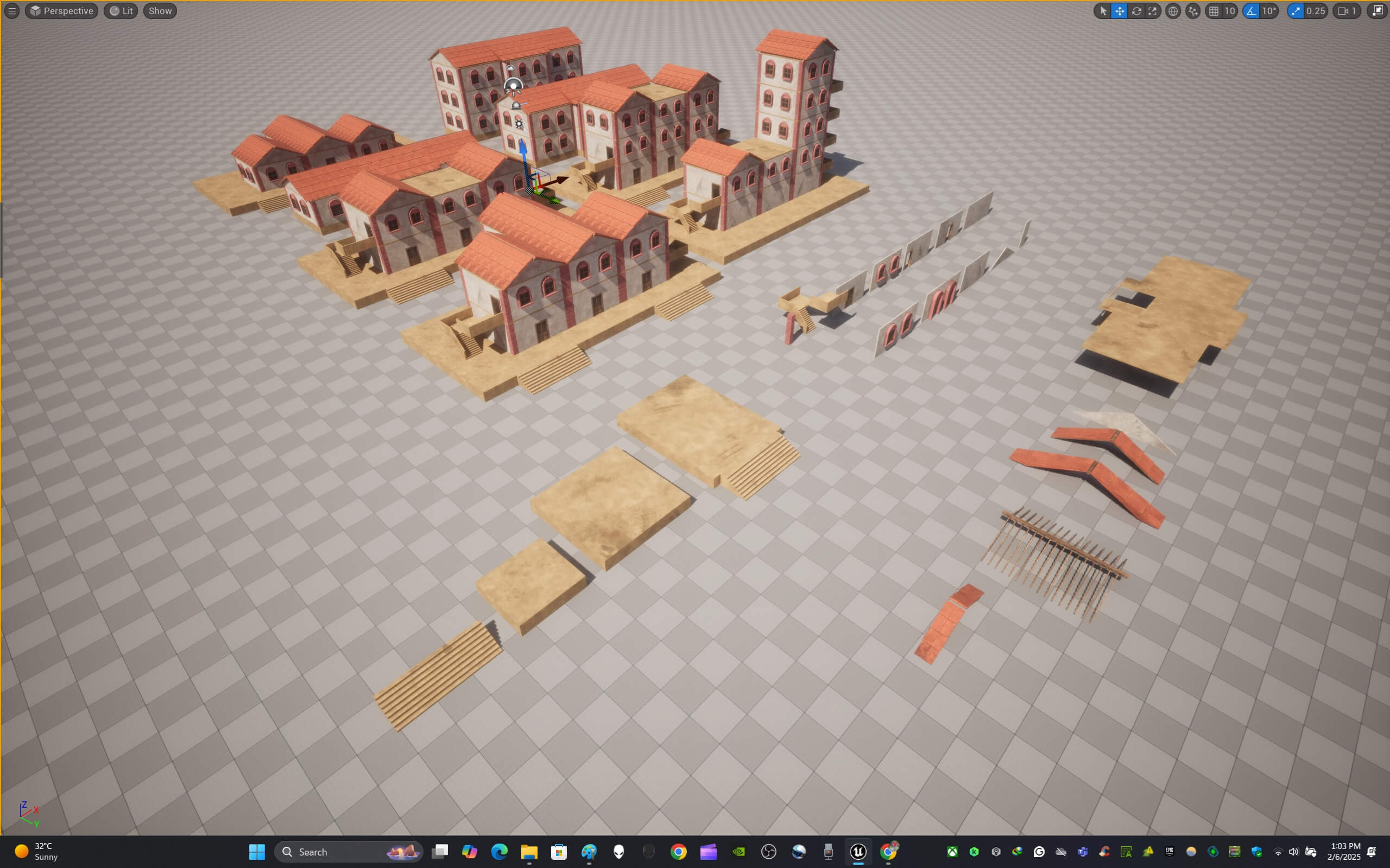 Modular Station Buildings - 3D Model by ApuArt