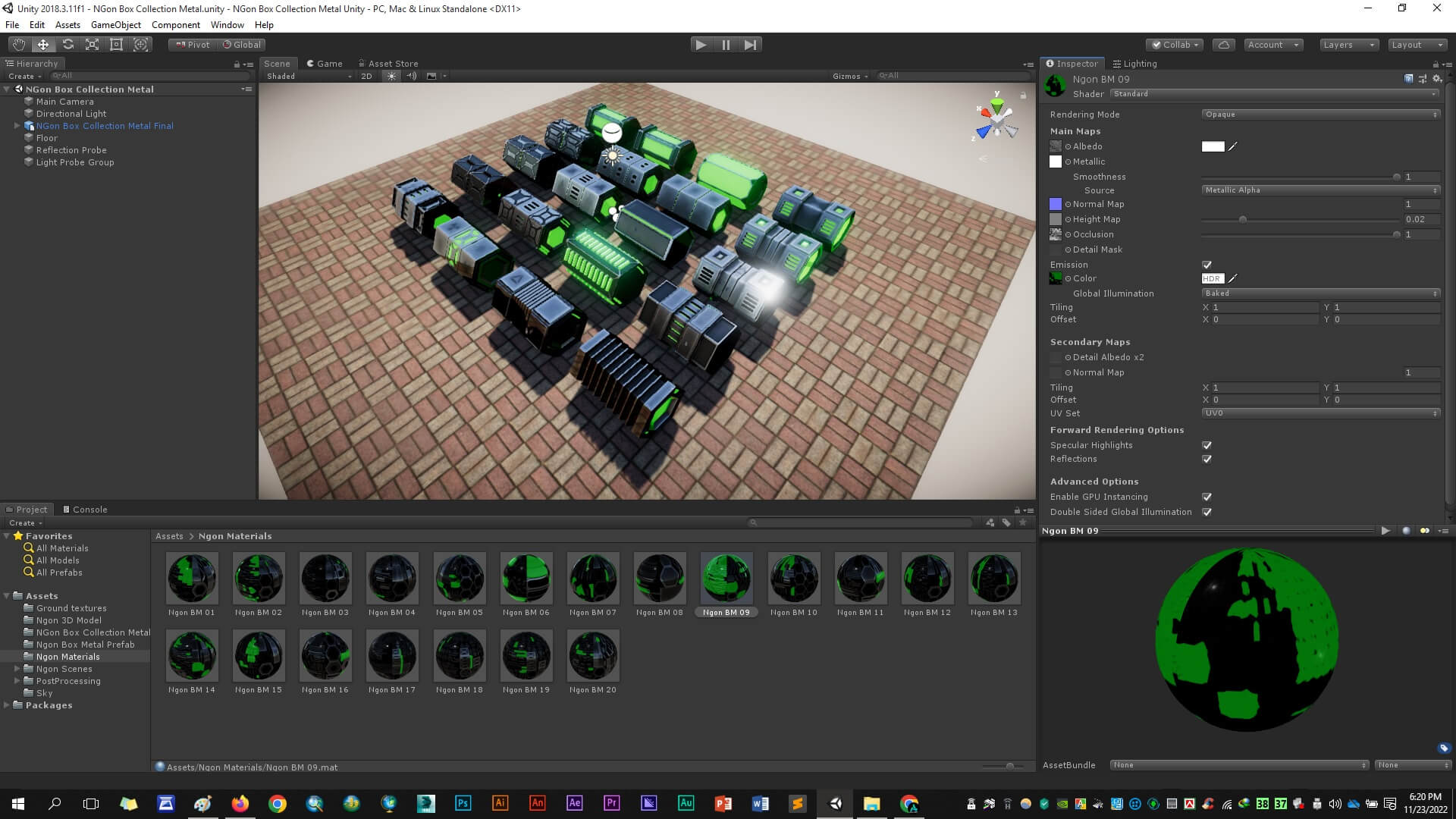 Ngon Box Collection Metal - 3D Model by ApuArt