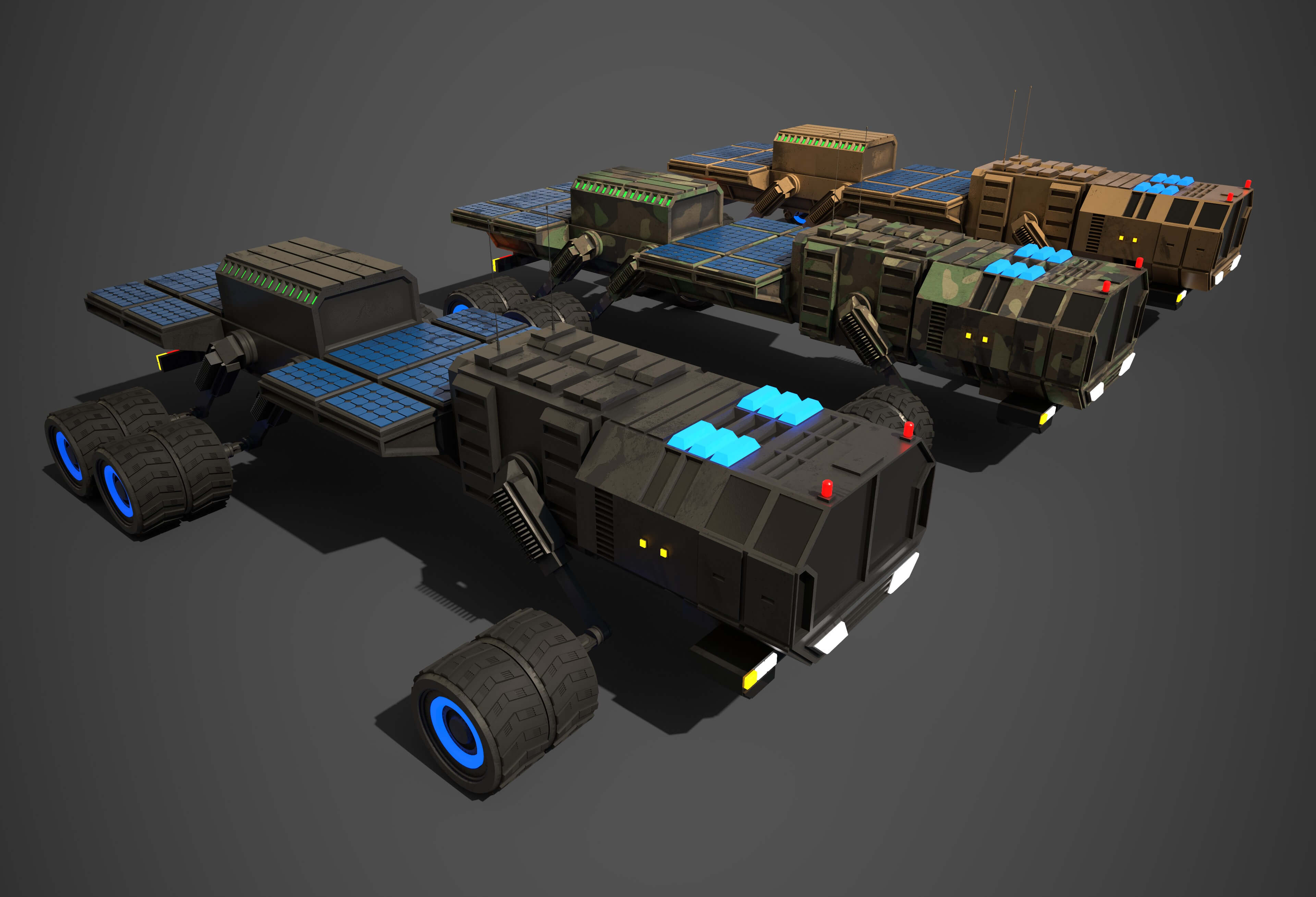 Rover Eight Modular - 3D Model by ApuArt