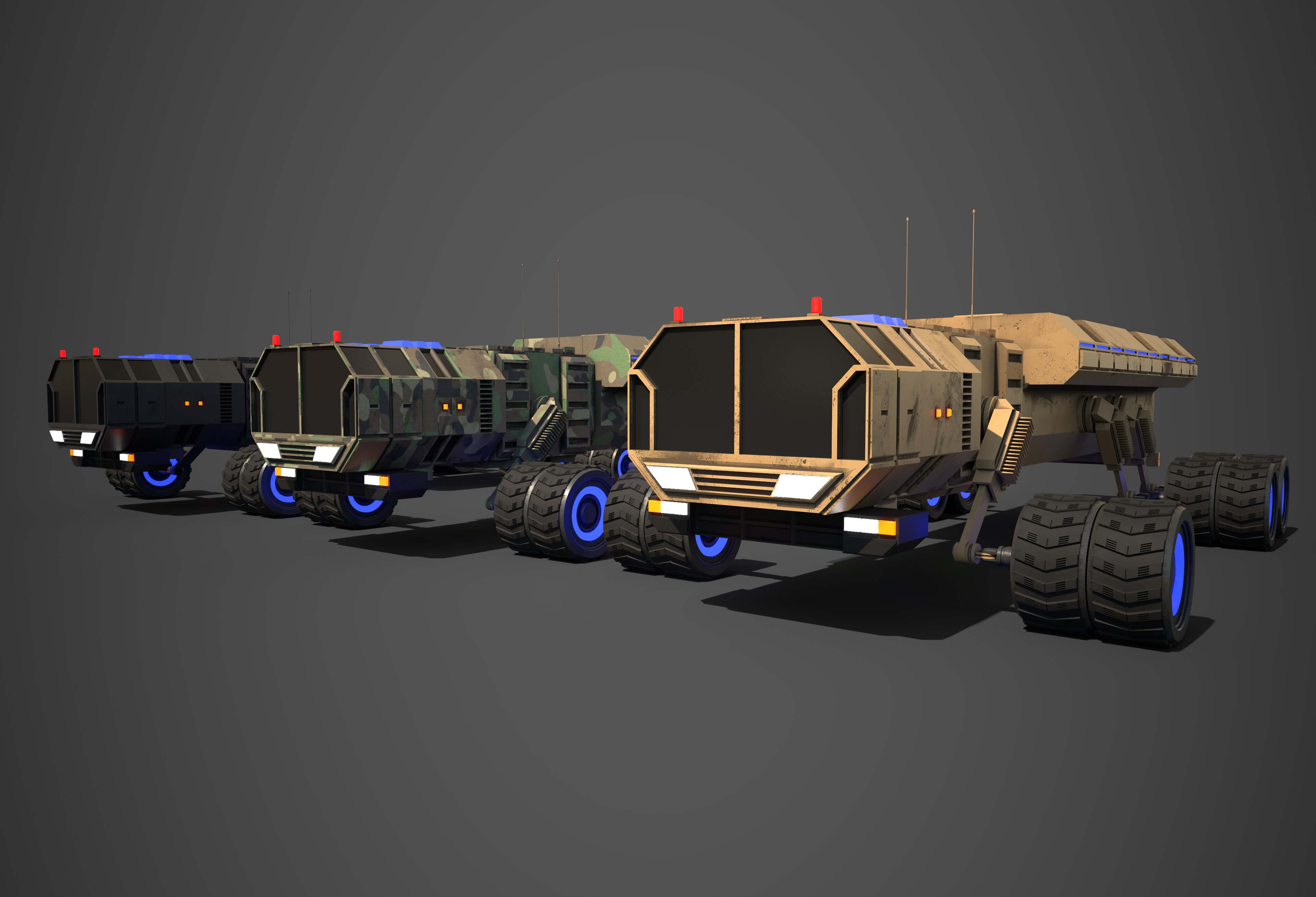 Rover Five Modular - 3D Model by ApuArt