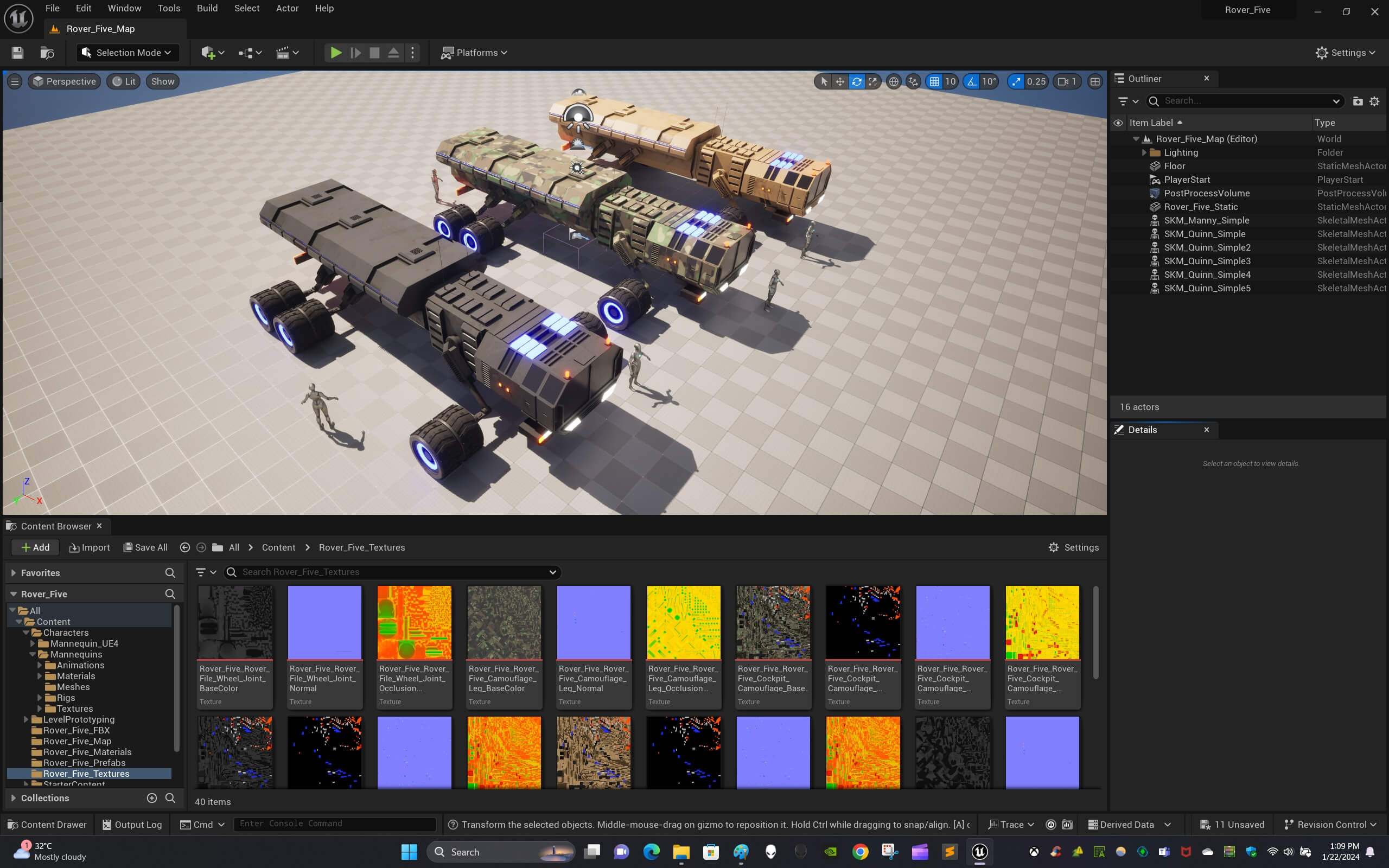 Rover Five Modular - 3D Model by ApuArt