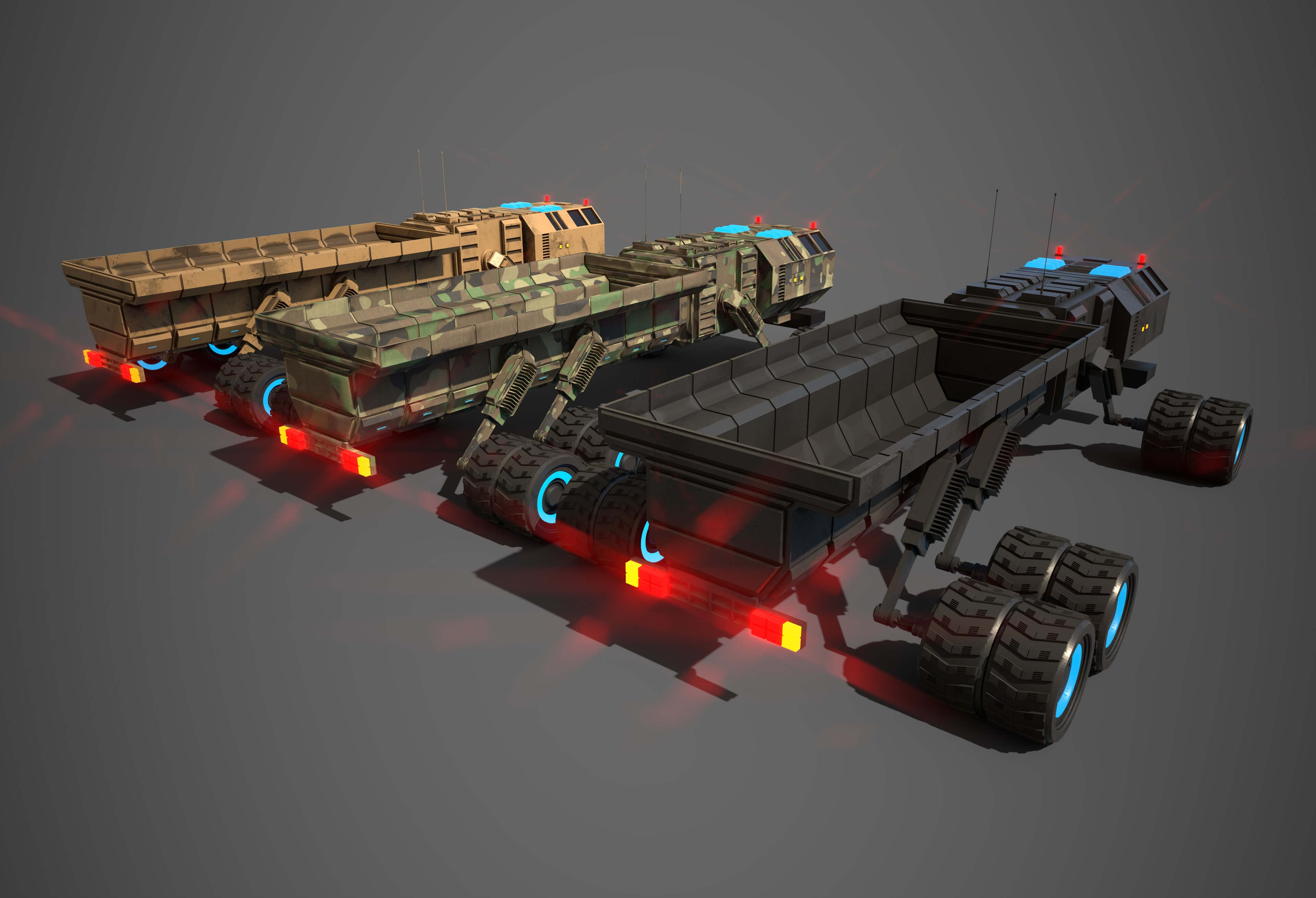 Rover Four Modular - 3D Model by ApuArt