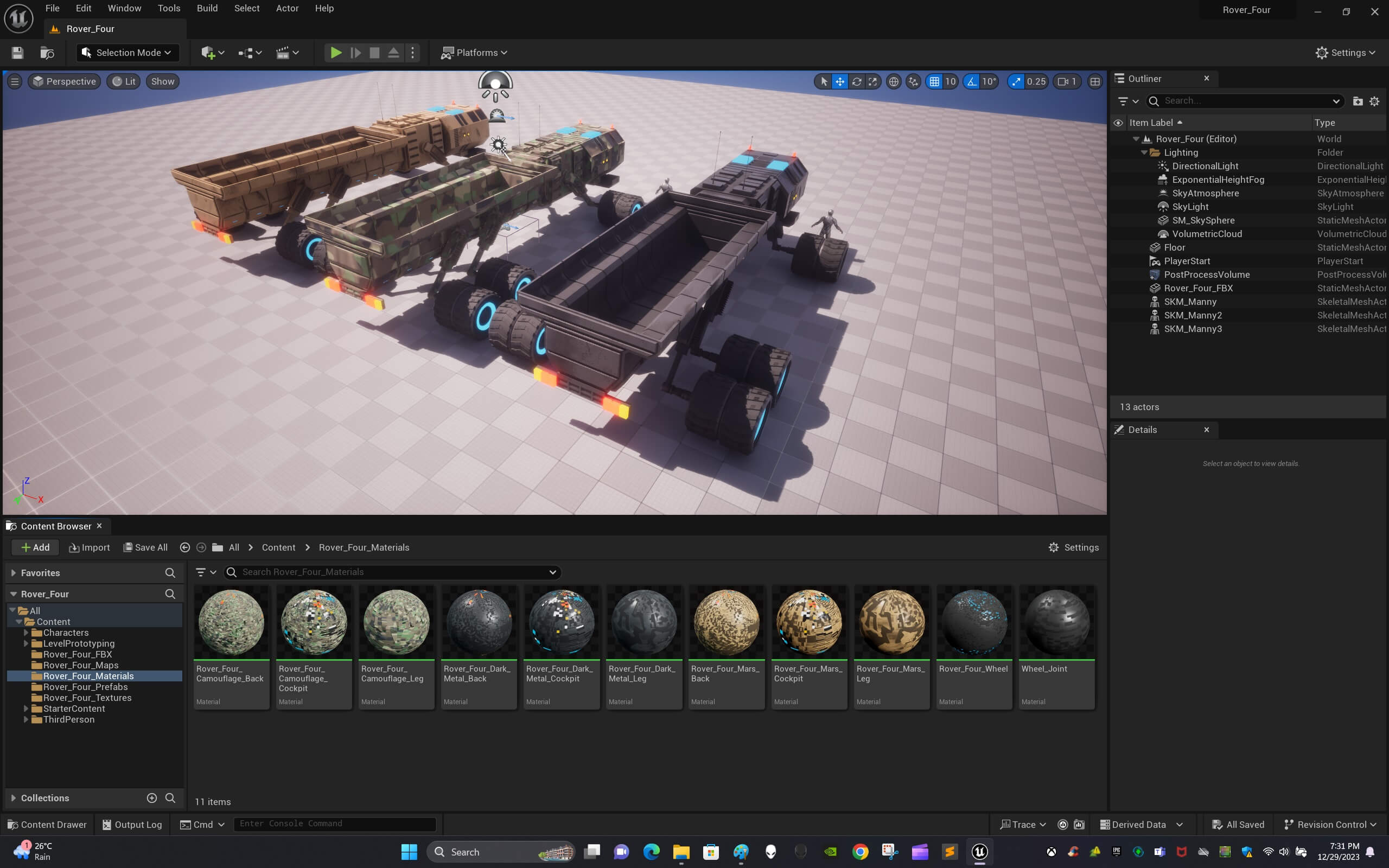 Rover Four Modular - 3D Model by ApuArt