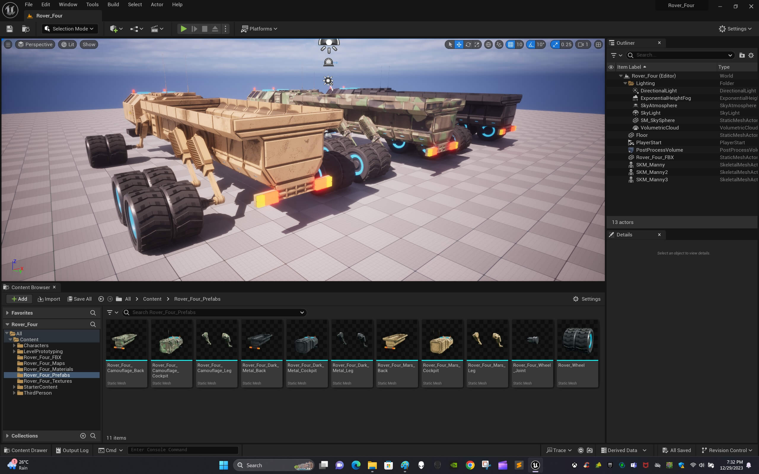 Rover Four Modular - 3D Model by ApuArt