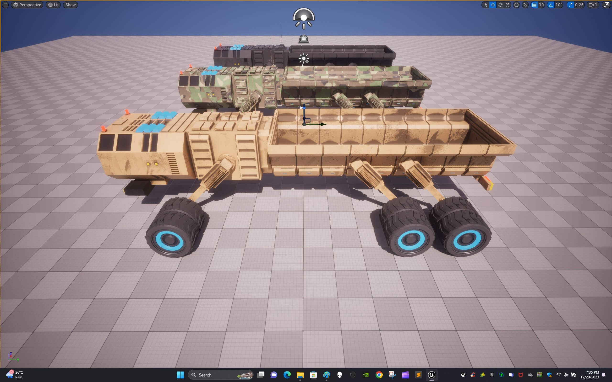 Rover Four Modular - 3D Model by ApuArt