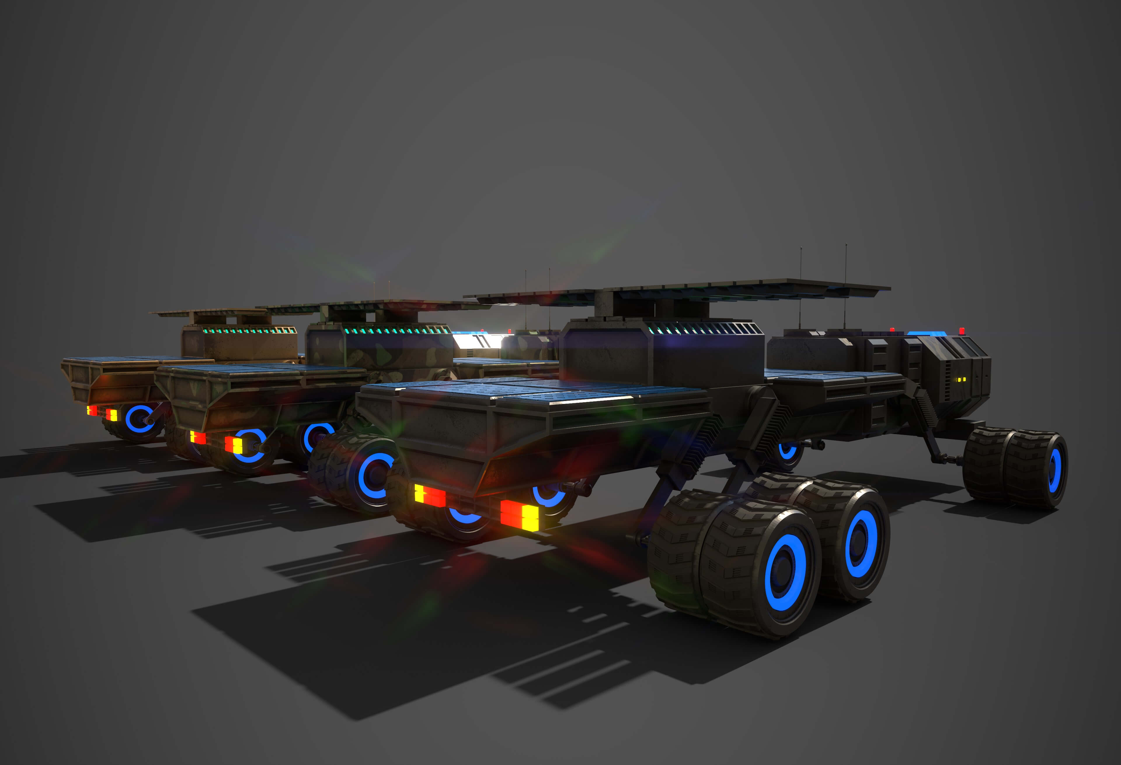 Rover Nine Modular - 3D Model by ApuArt