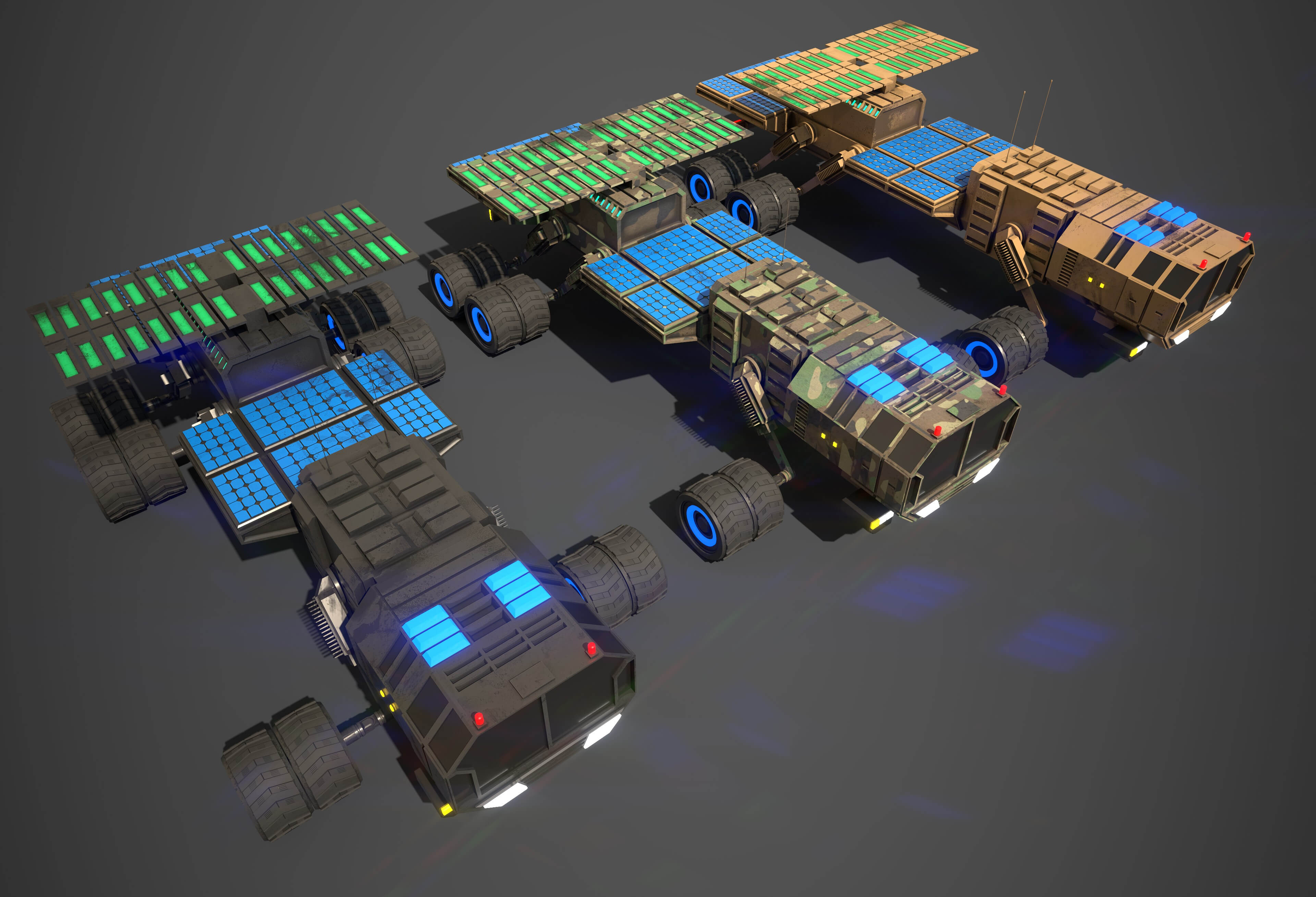 Rover Nine Modular - 3D Model by ApuArt